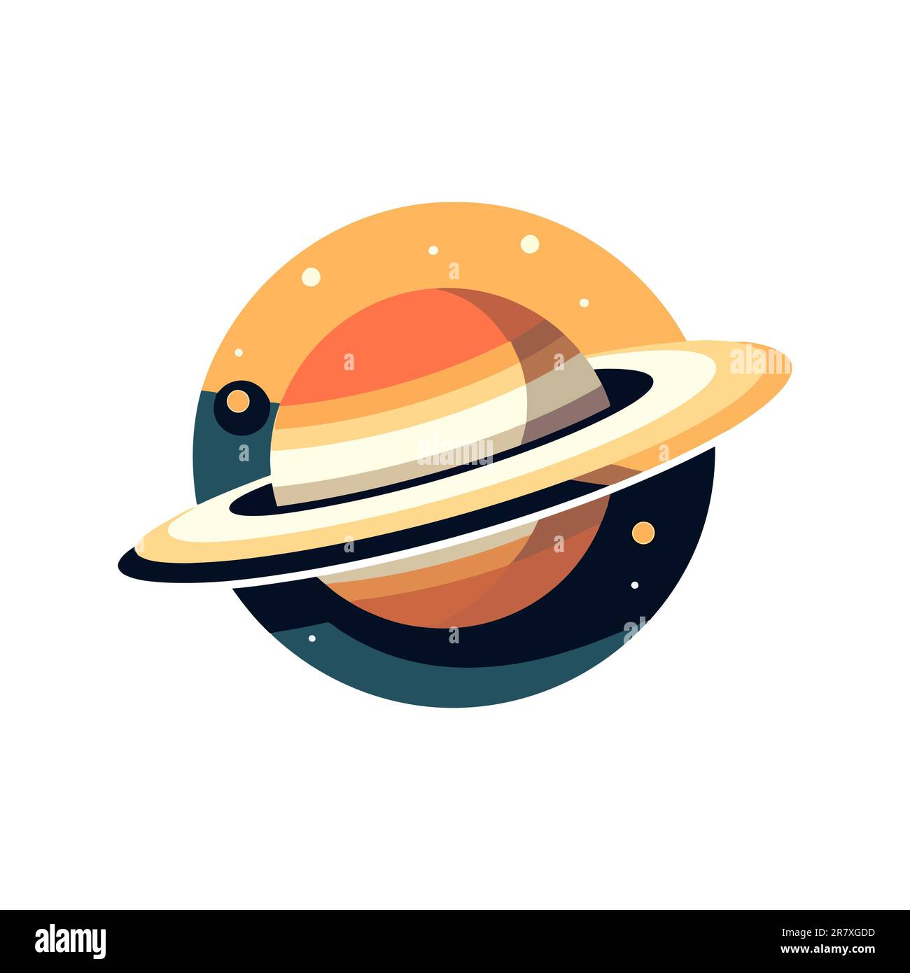 Saturn planet sign on white background Stock Vector Image & Art - Alamy