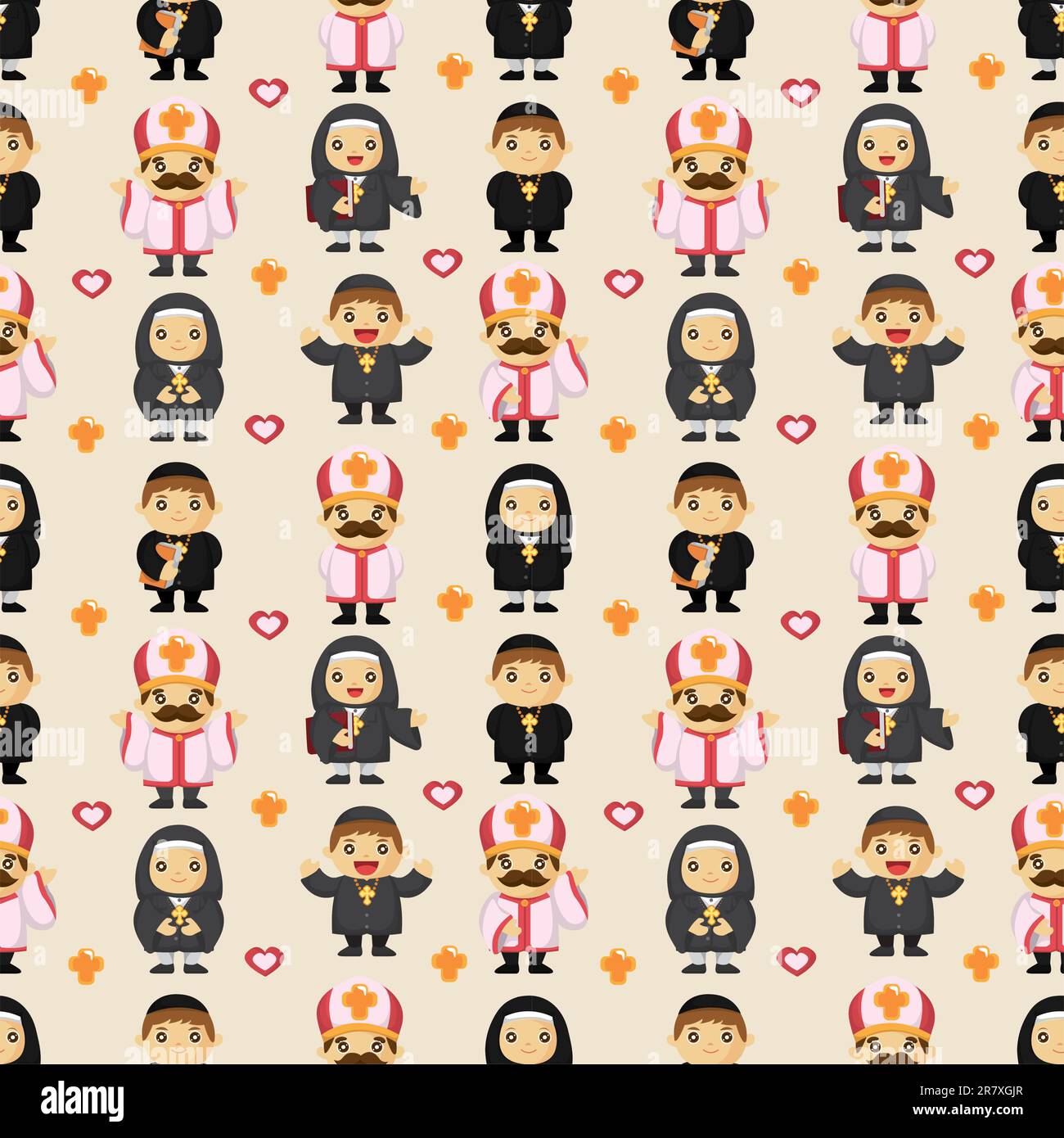 Seamless pattern beautiful women Stock Vector Images - Alamy
