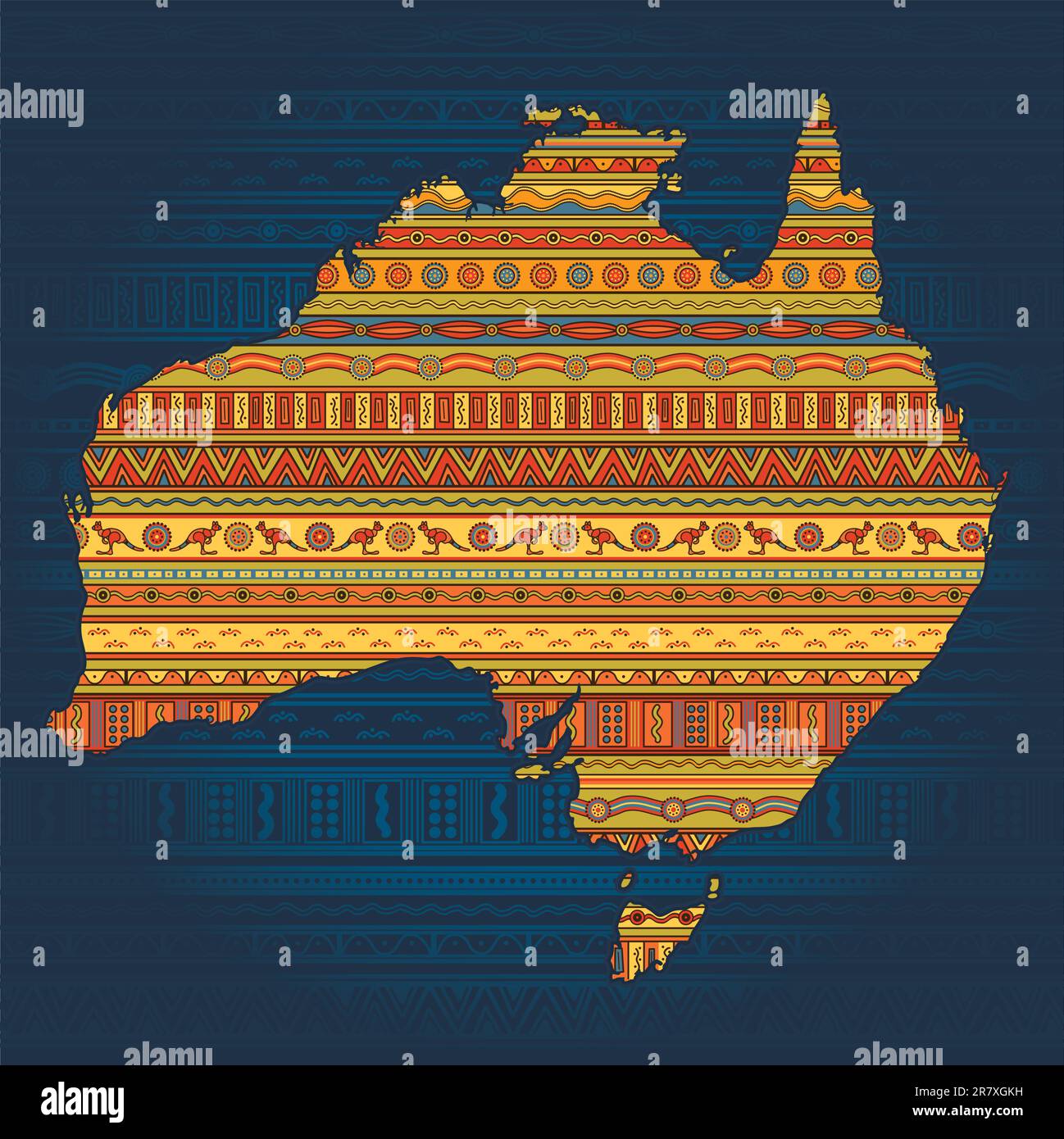 Australian map design Stock Vector Images - Alamy