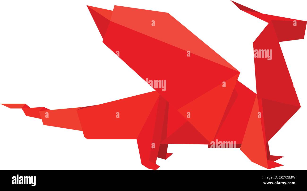 Origami chinese dragon hi-res stock photography and images - Alamy