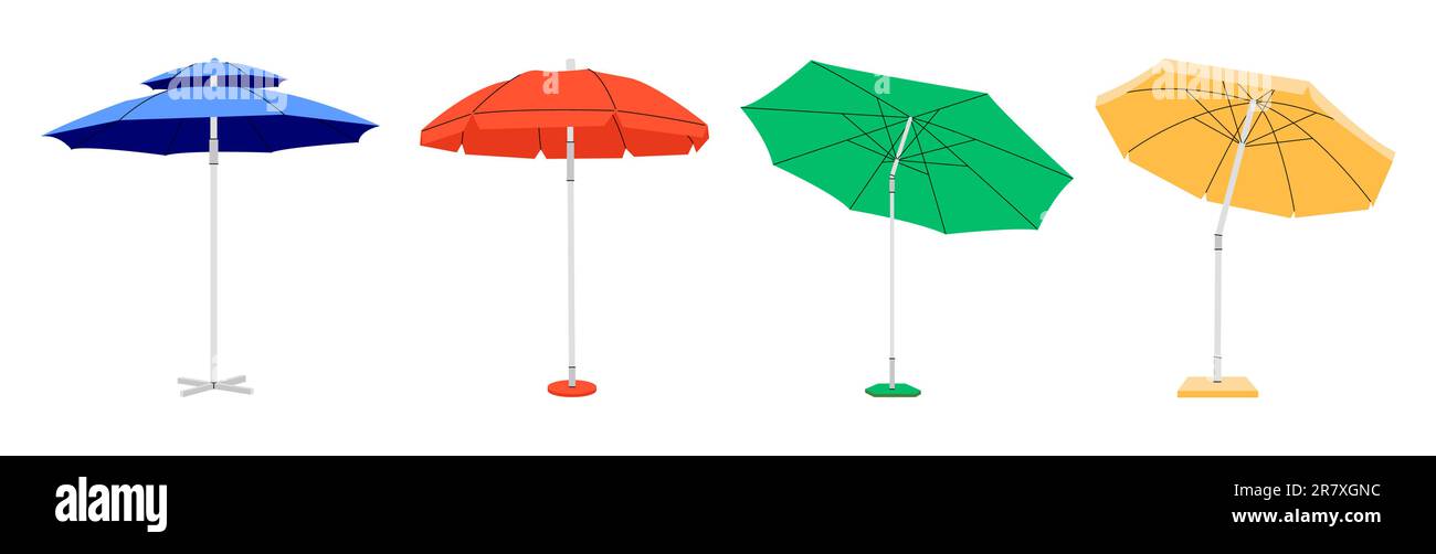Large outdoor shade umbrella Cut Out Stock Images & Pictures - Alamy