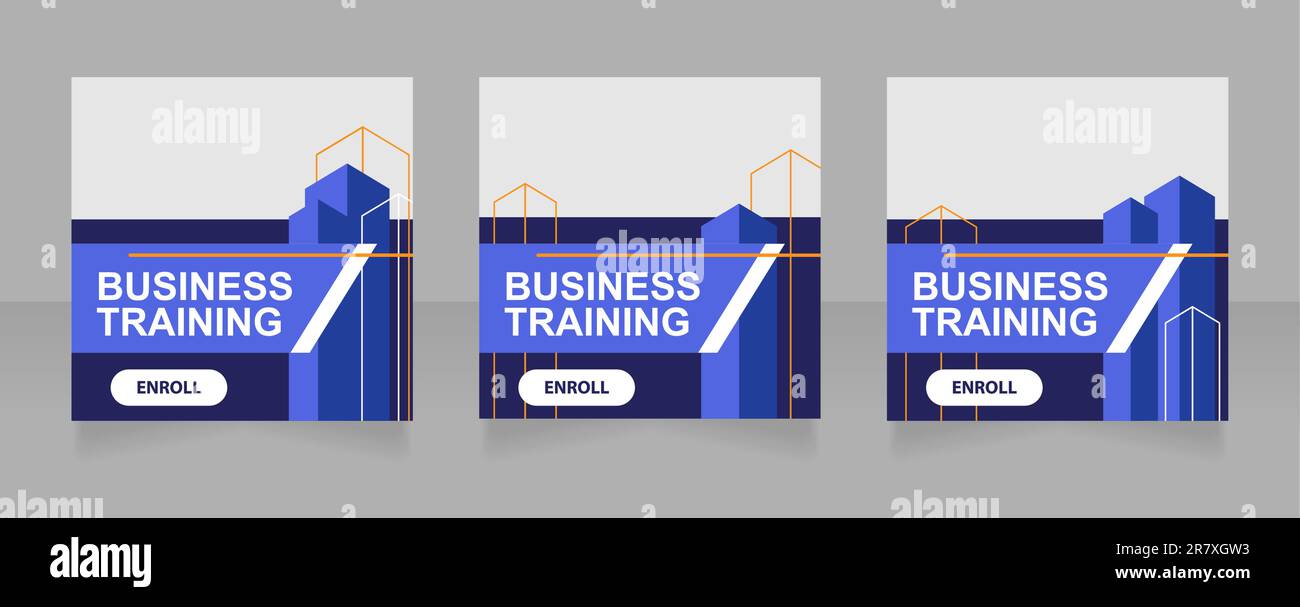 Business training web banner design template Stock Vector Image & Art ...