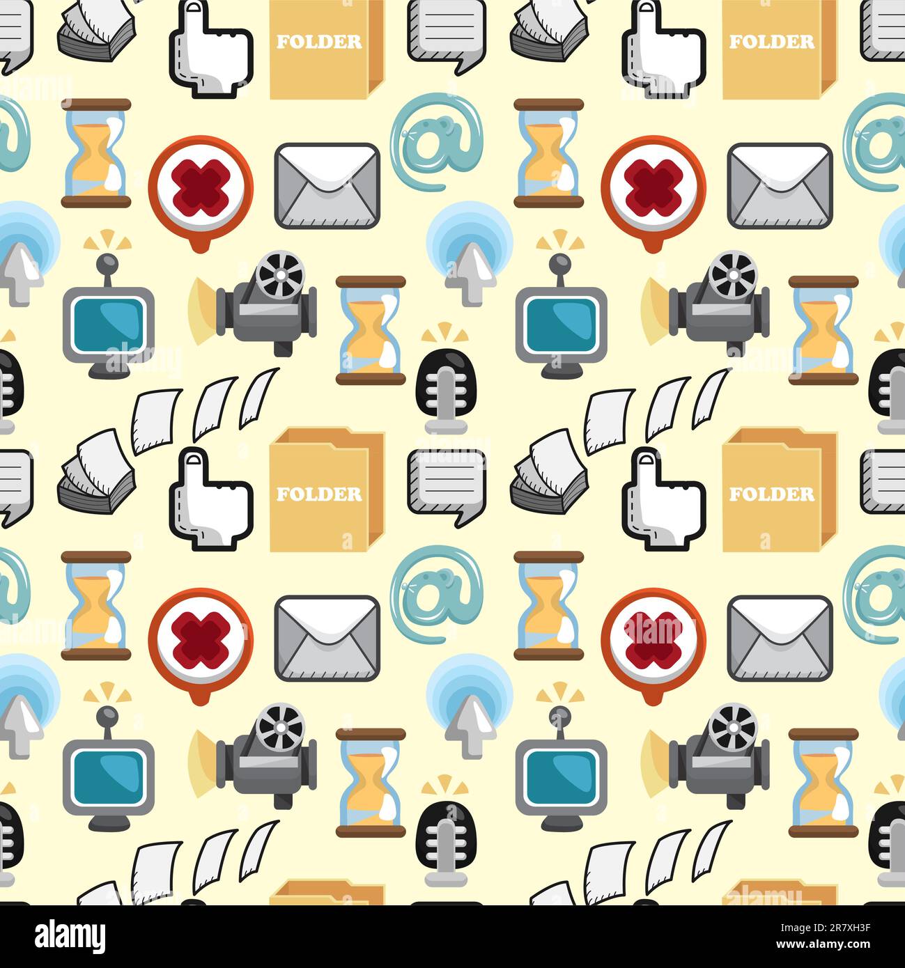Seamless web icons pattern. Vector illustration Stock Vector Image ...