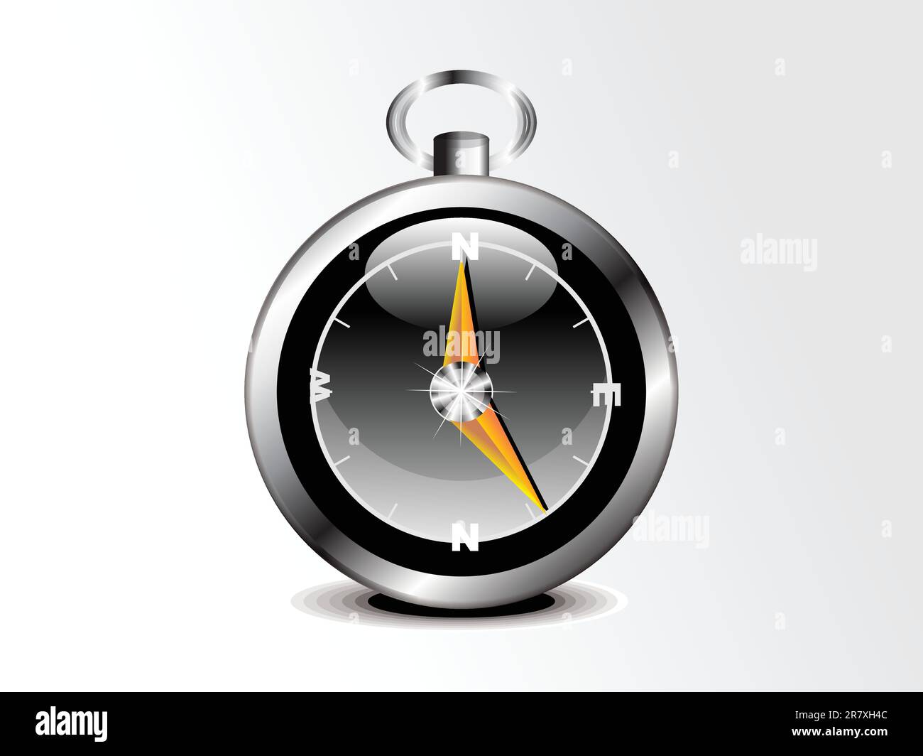abstract glossy compass with globe vector illustration Stock Vector ...