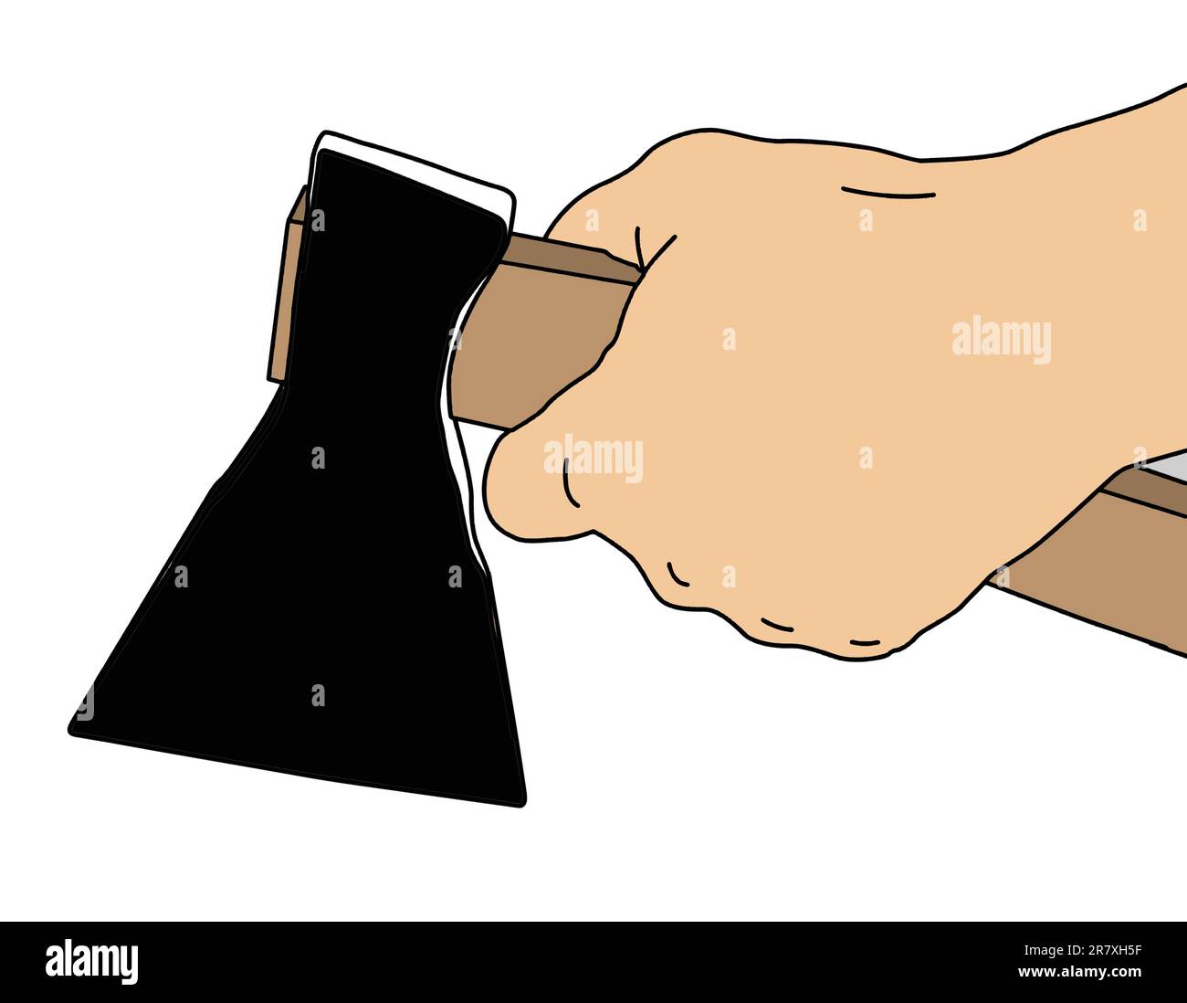 Hacking axe Stock Vector Images - Alamy