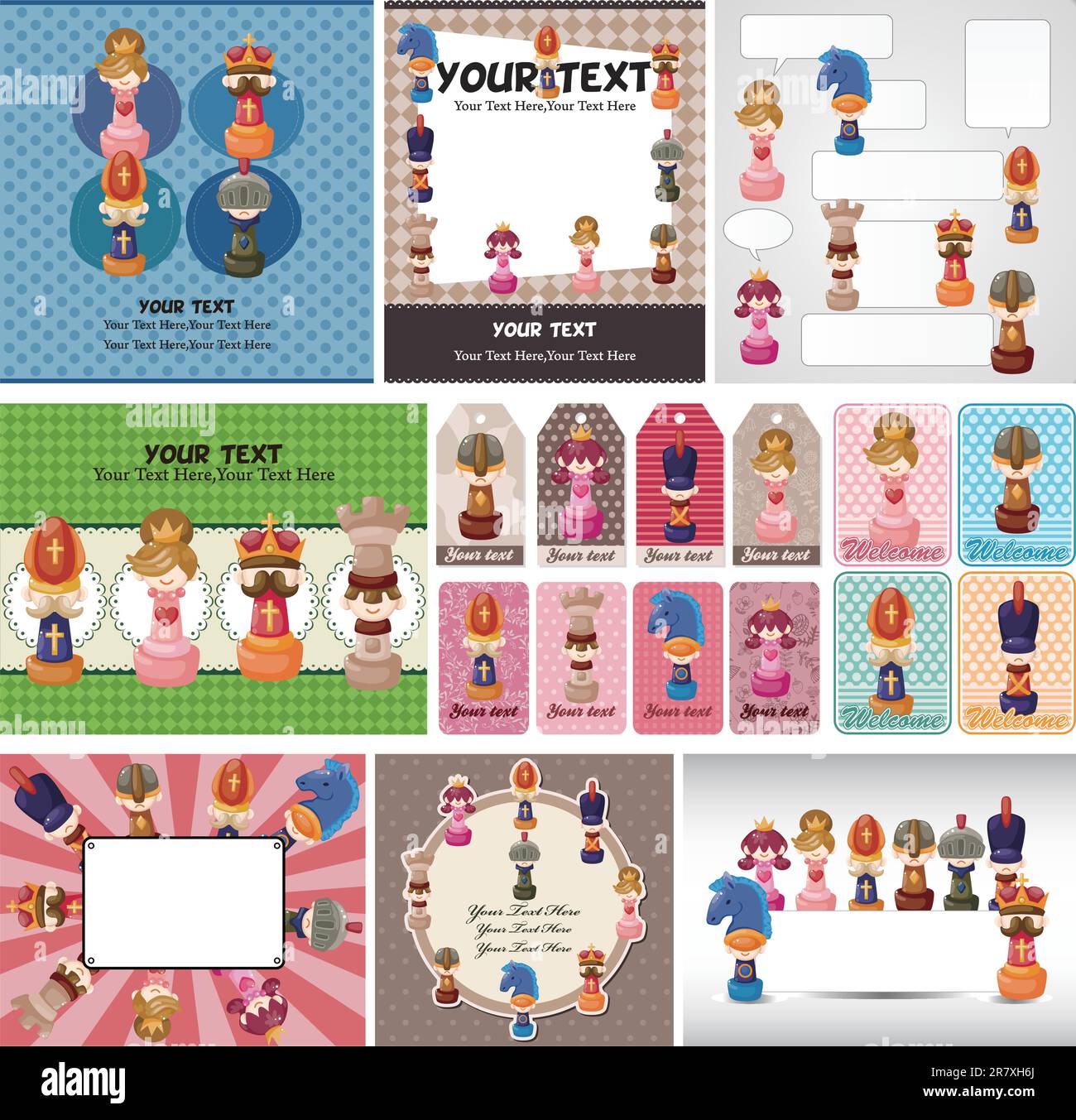 cartoon chess card Stock Vector Image & Art - Alamy