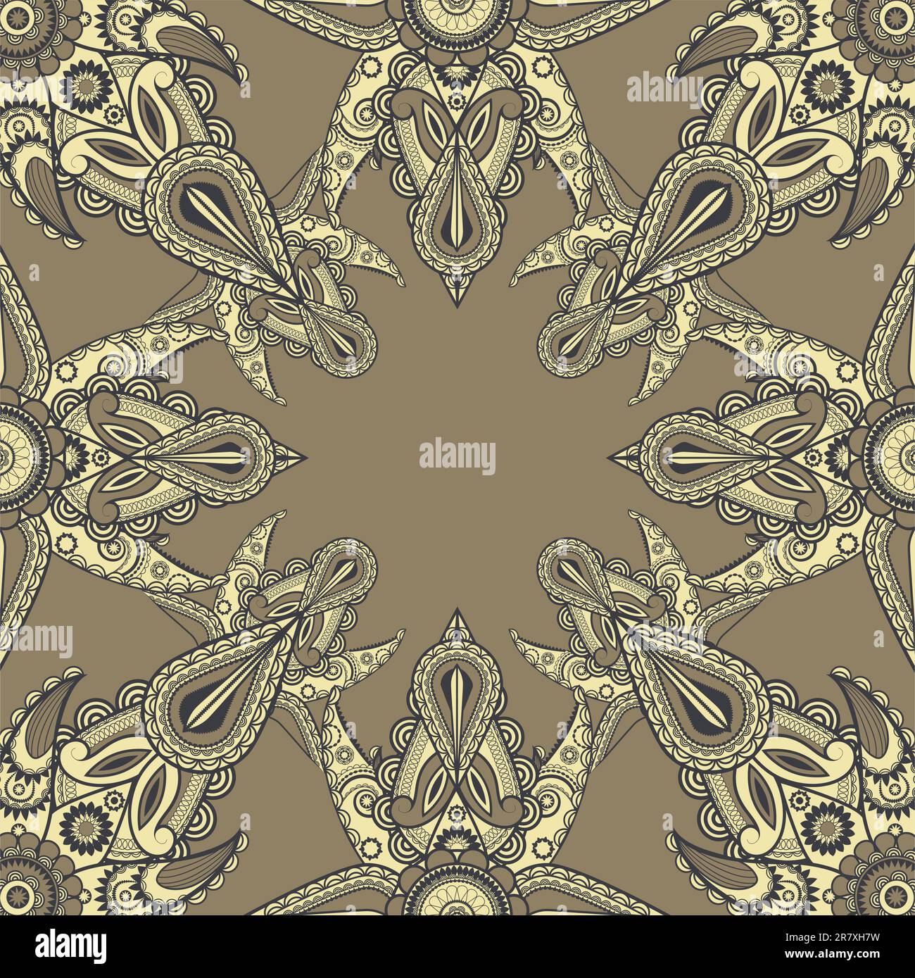 vector eastern style pattern, cropped Stock Vector Image & Art - Alamy