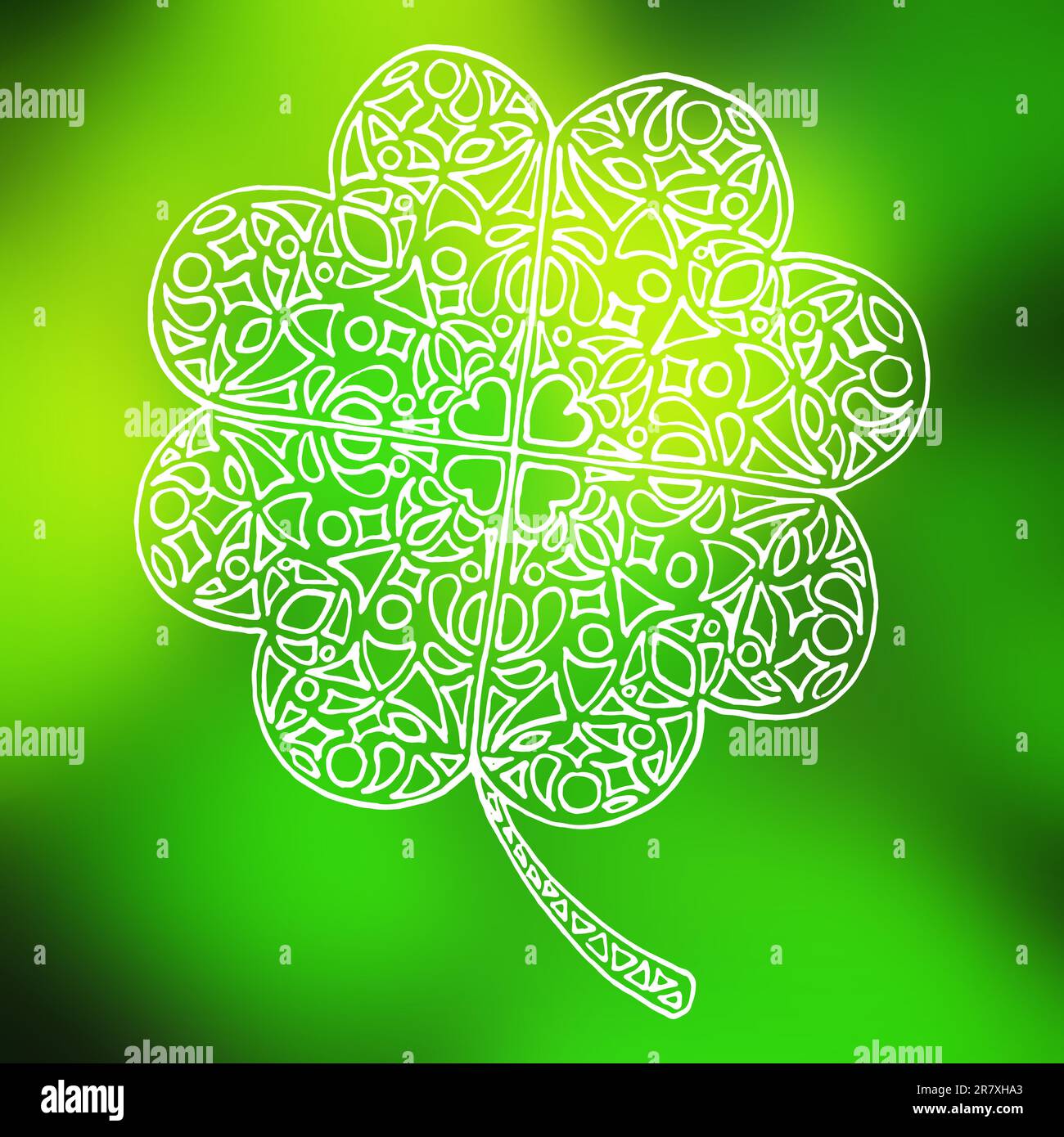 Saint patrick day neon clover hi-res stock photography and images - Alamy