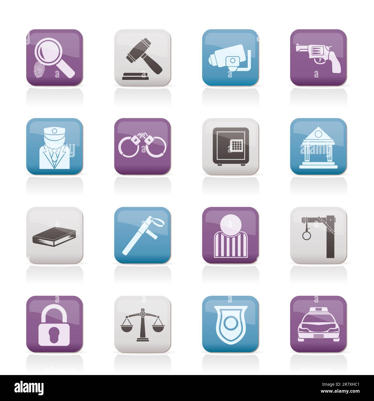 Crime icons hi-res stock photography and images - Alamy