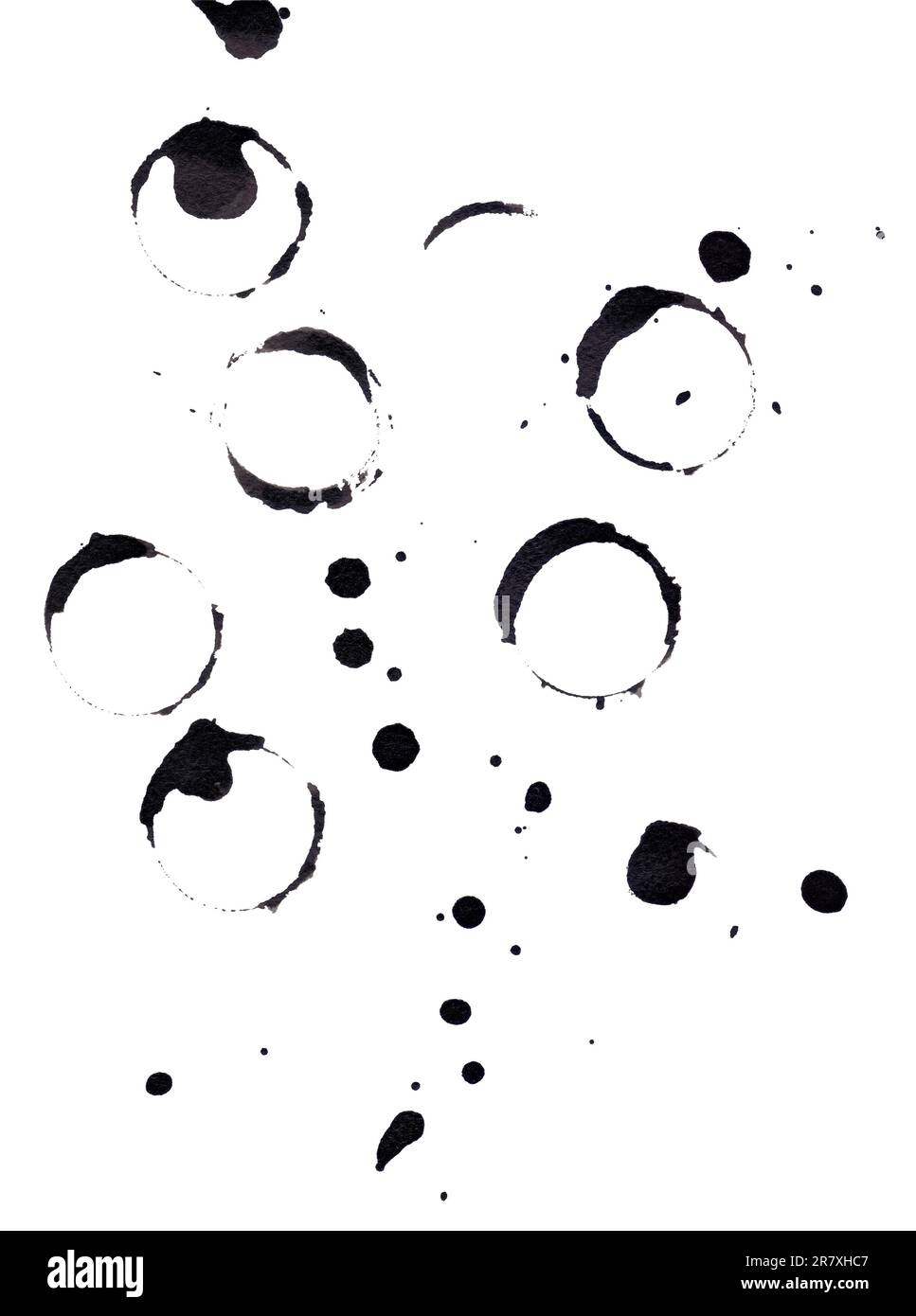 Ink drawn circle frame Cut Out Stock Images & Pictures - Alamy