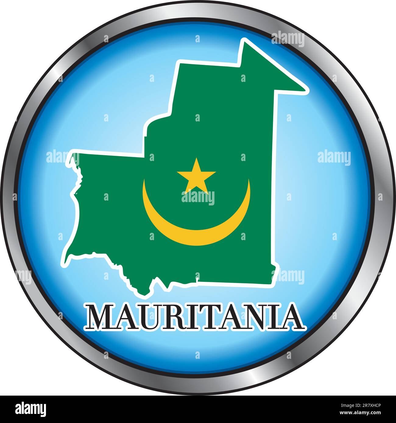 Flag round mauritania hi-res stock photography and images - Alamy