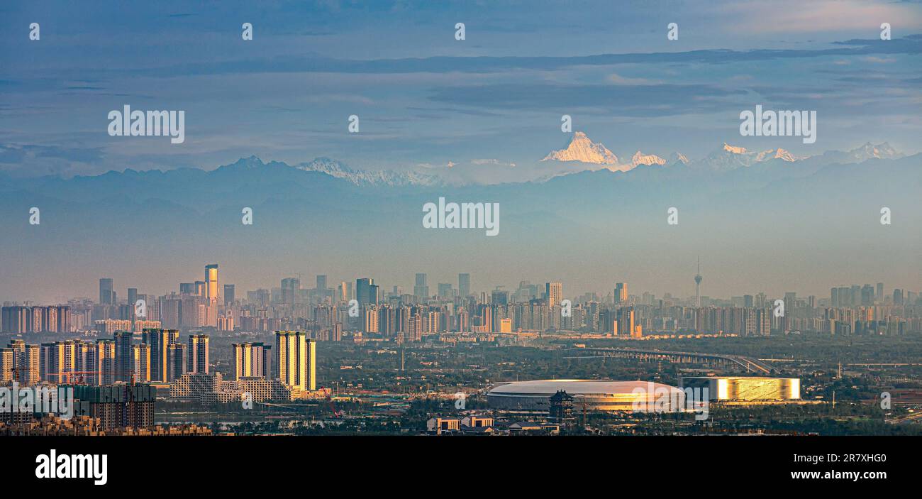 Chengdu. 4th June, 2021. This aerial photo taken on June 4, 2021 shows ...