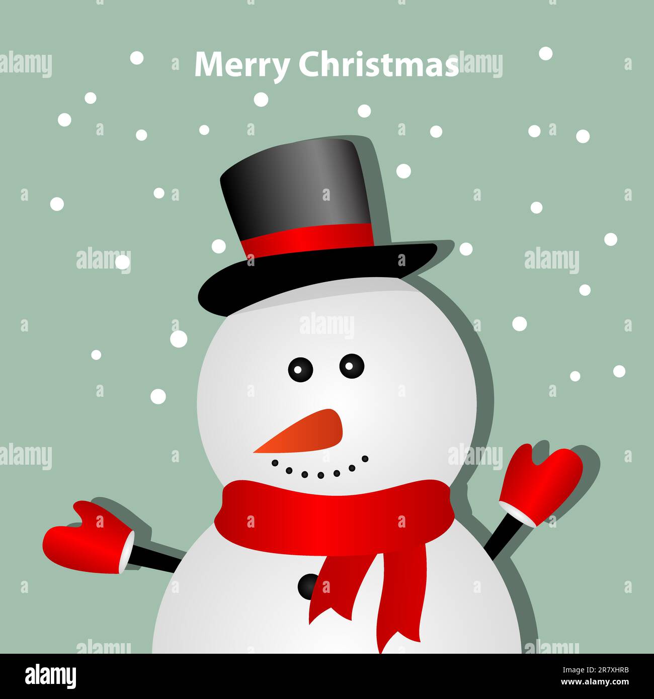 Happy snowman clipart Stock Vector Images - Alamy