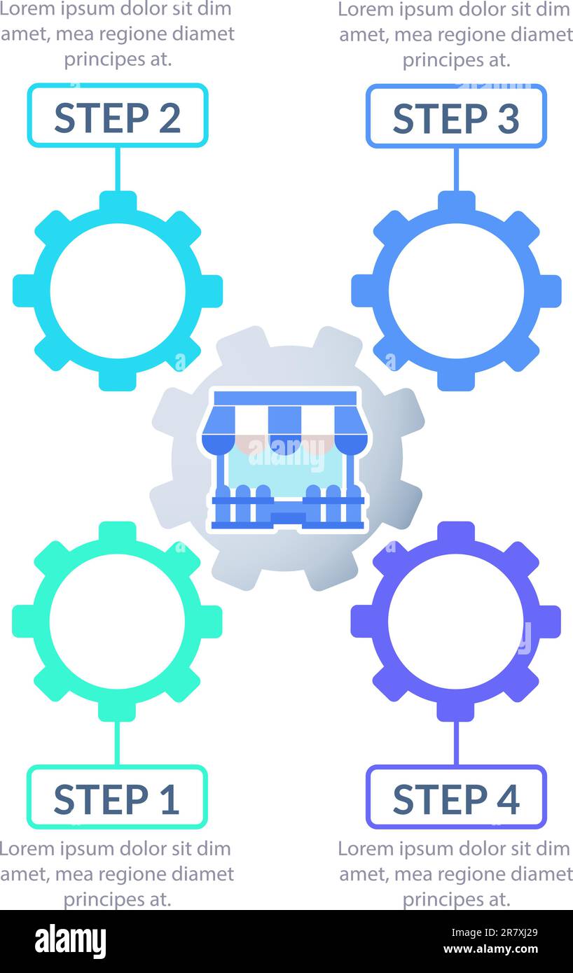 Shop supervising and organization infographic chart design template ...