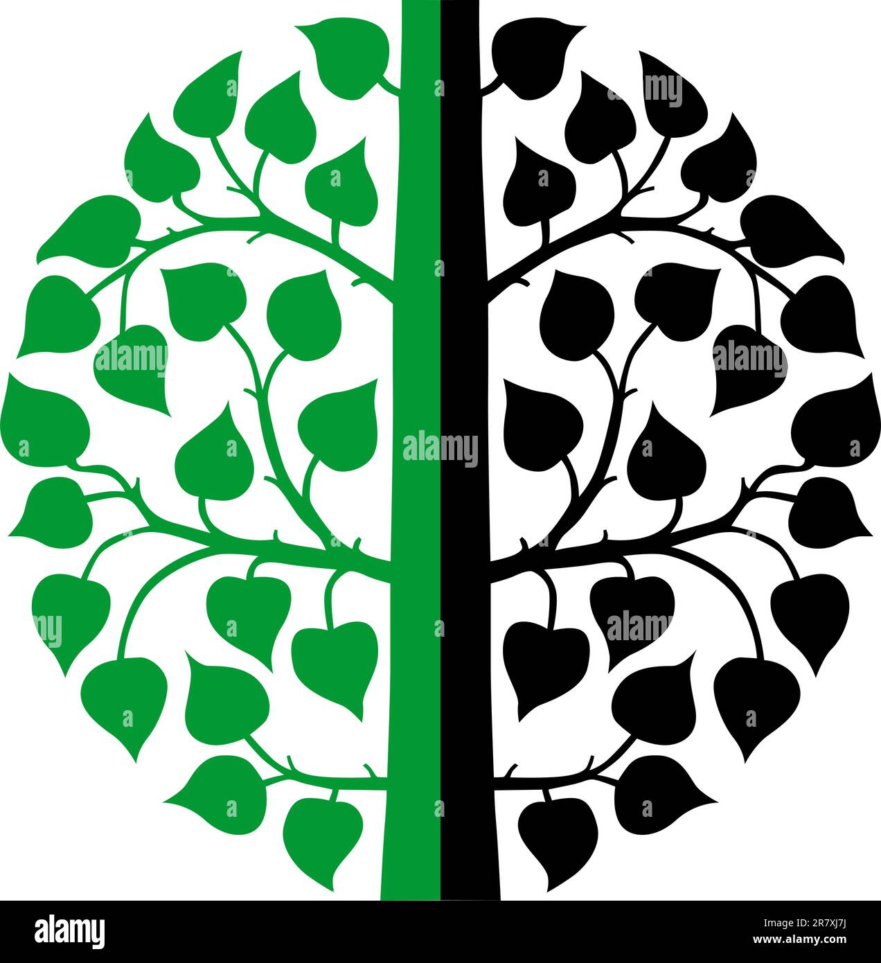 Abstract color tree Stock Vector Images - Alamy