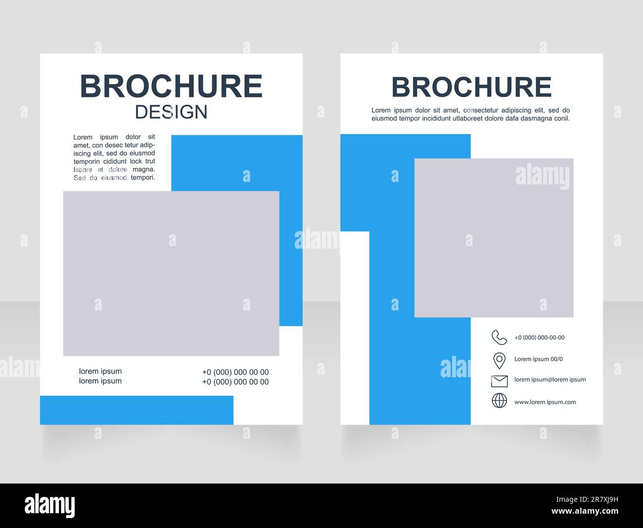 Modern theatrical play announcement blank brochure design Stock Vector ...