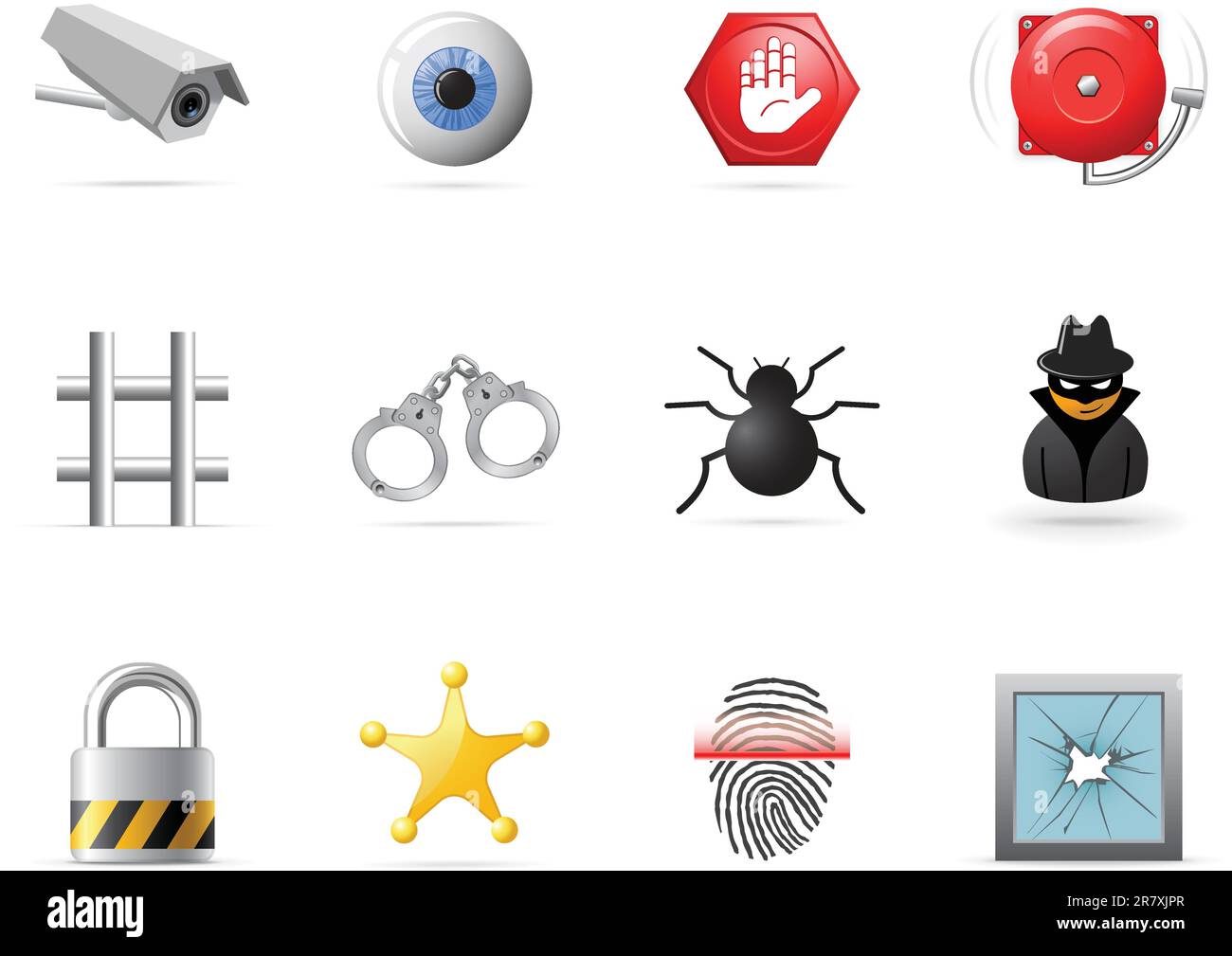 Security icons, part 1 Stock Vector Image & Art - Alamy