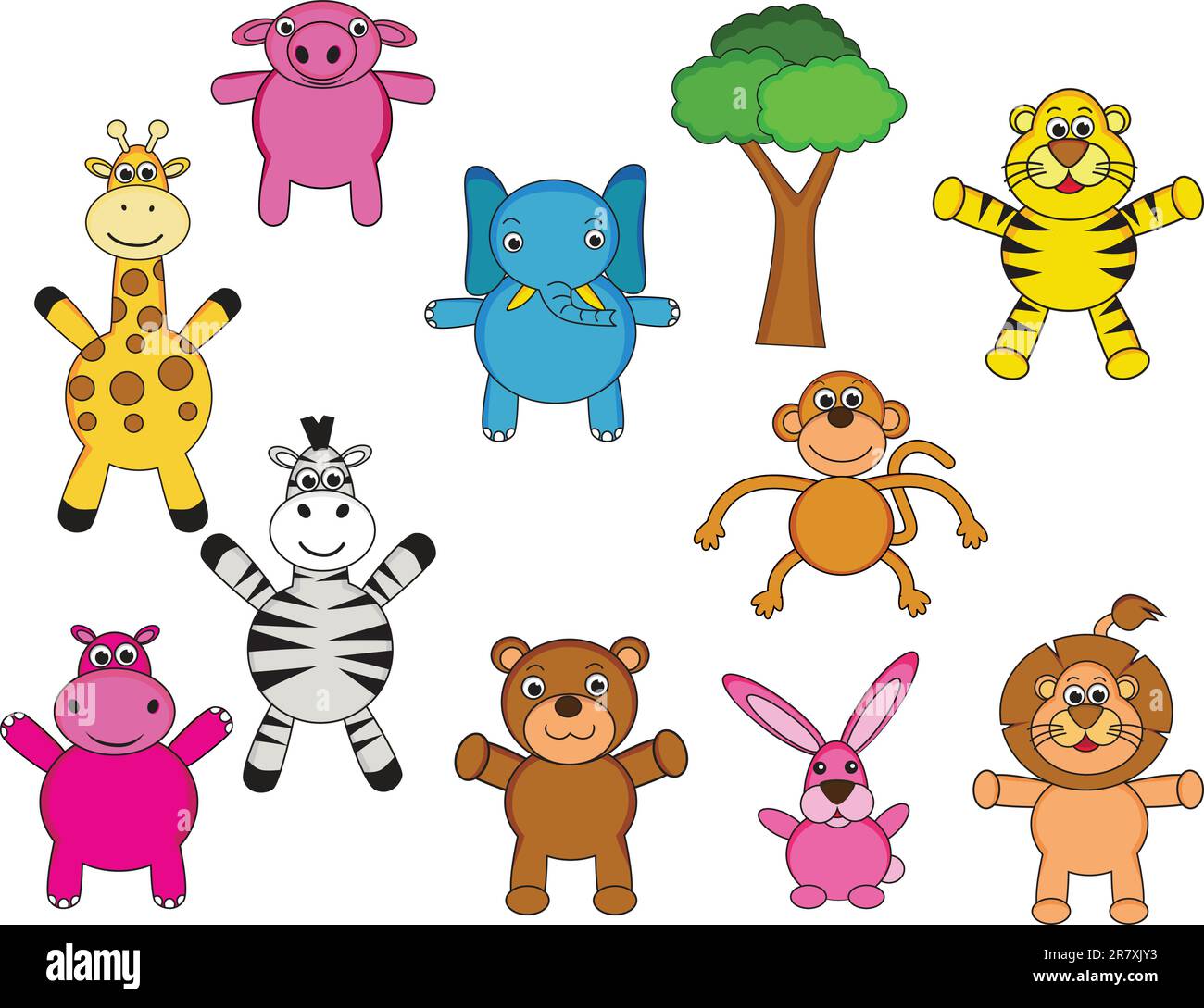 Animal cartoon illustration Stock Vector Image & Art - Alamy