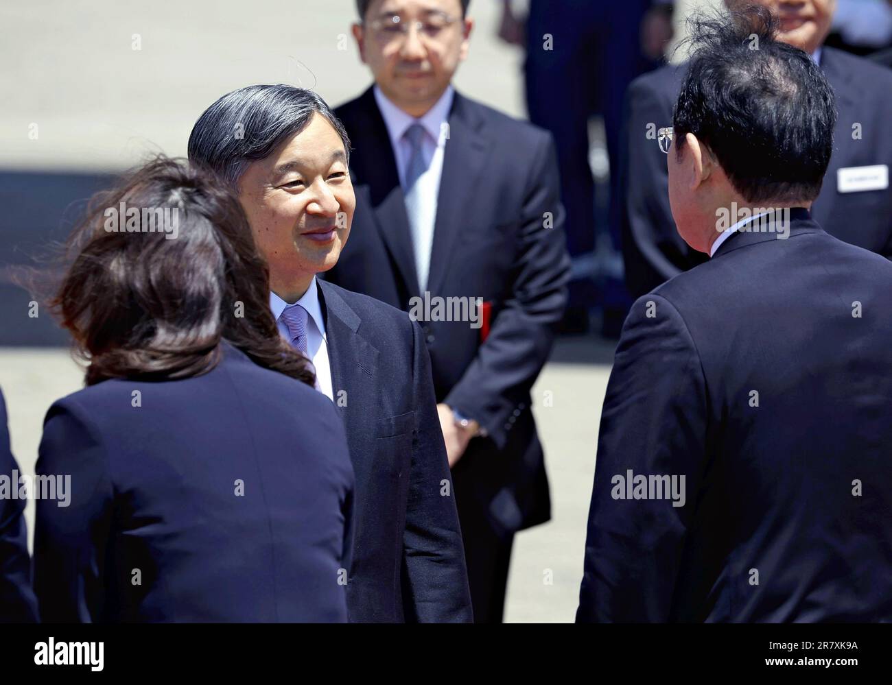 Japanese Emperor Naruhito leaves Haneda Airport for Indonesia in Ota ...