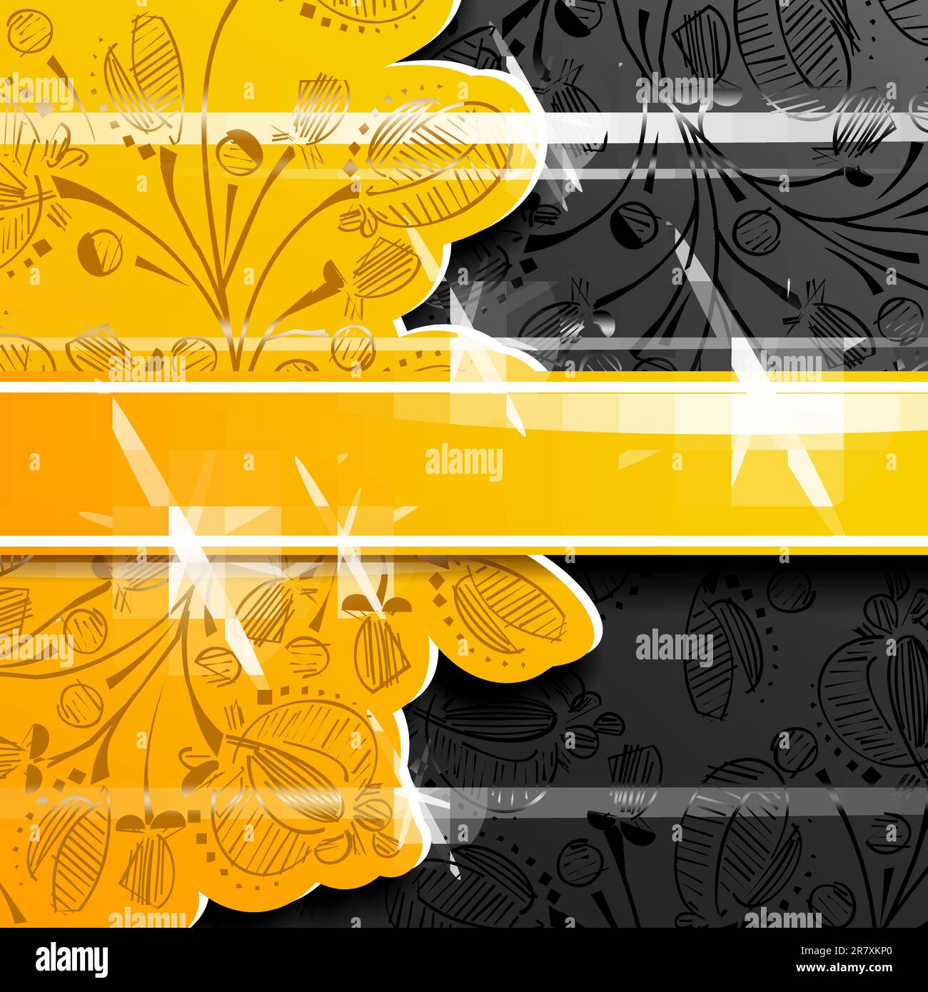 floral background abstract flower layer shadow shine frame Stock Vector ...