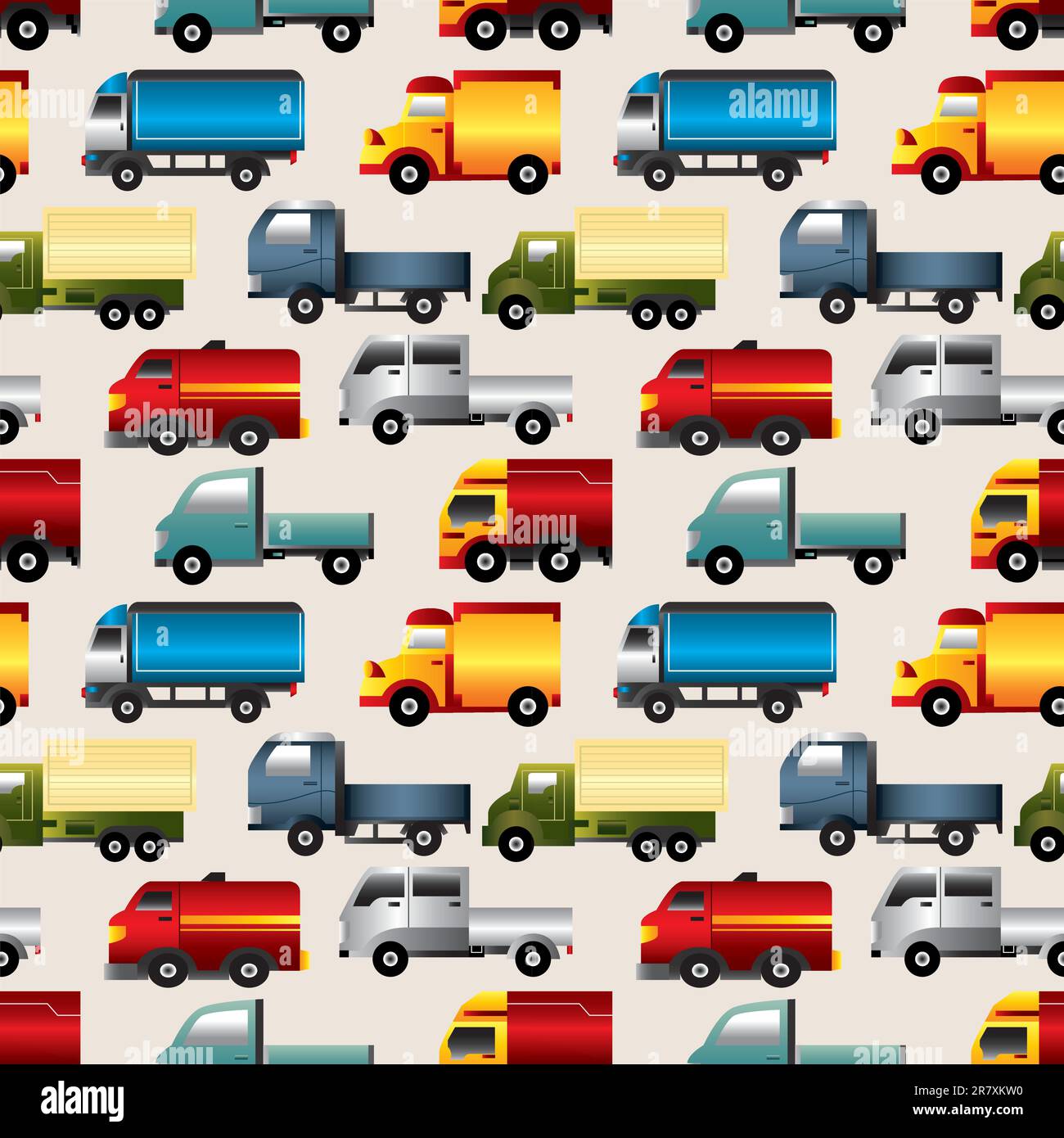 seamless truck pattern Stock Vector Image & Art - Alamy