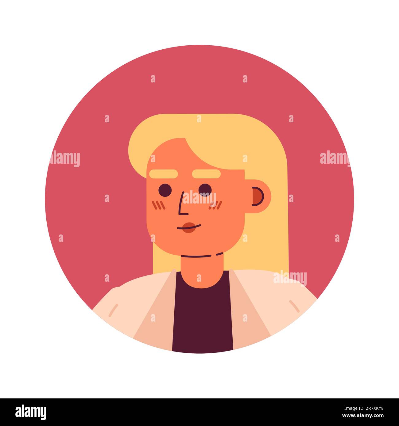 Semi profile portrait Stock Vector Images - Alamy