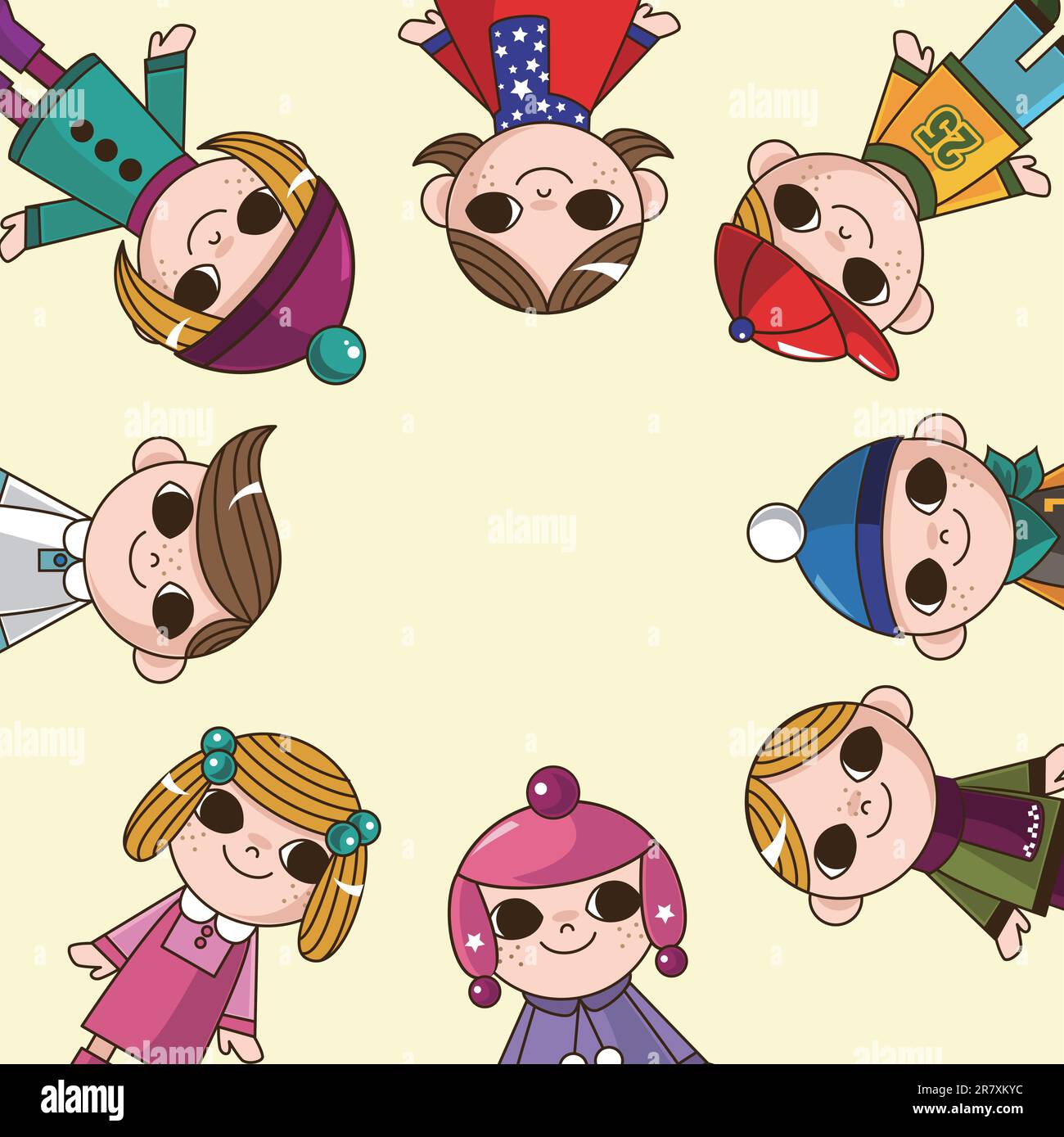 Winter portrait child Stock Vector Images - Alamy