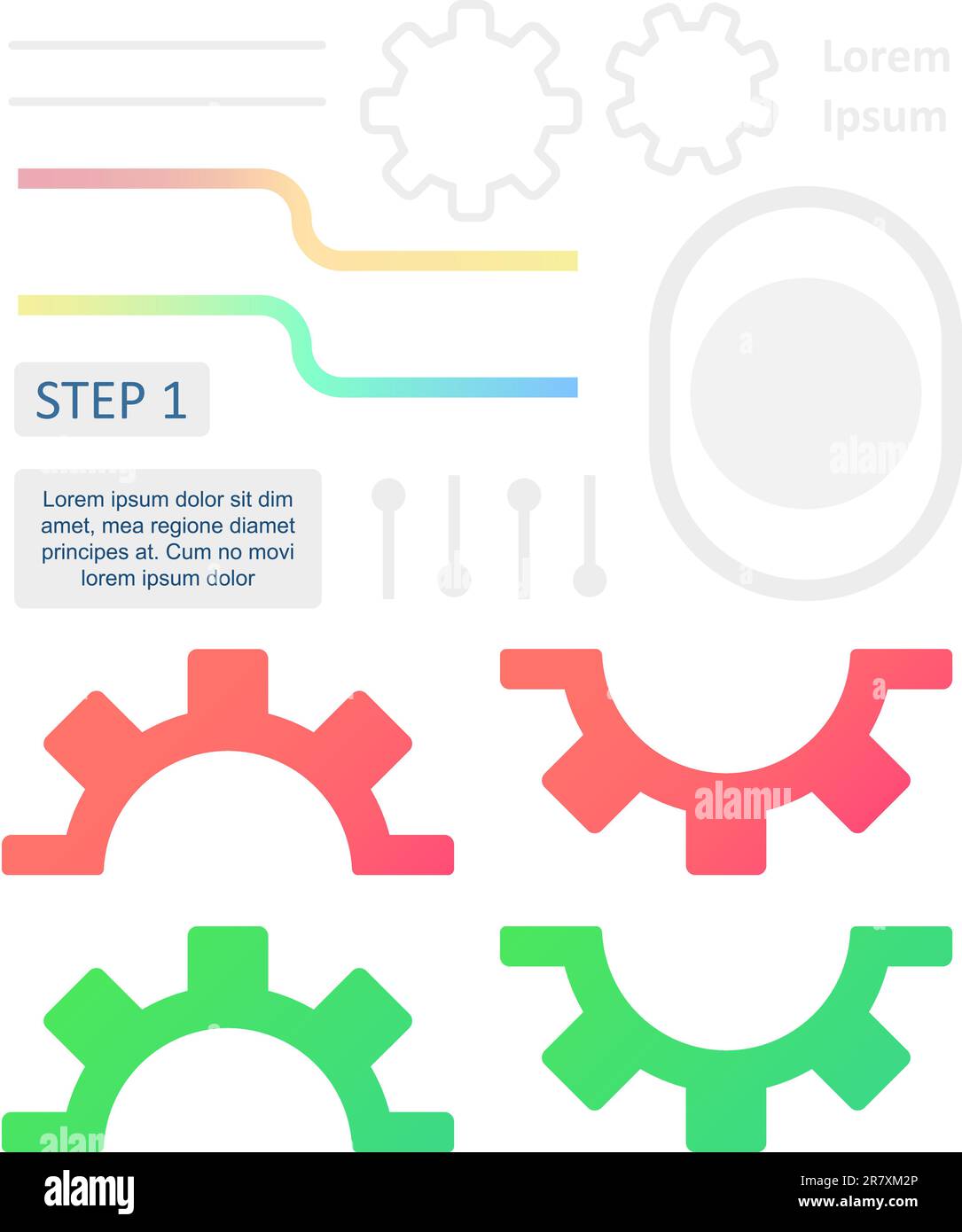 Engineering and mechanics infographic chart design element set Stock ...