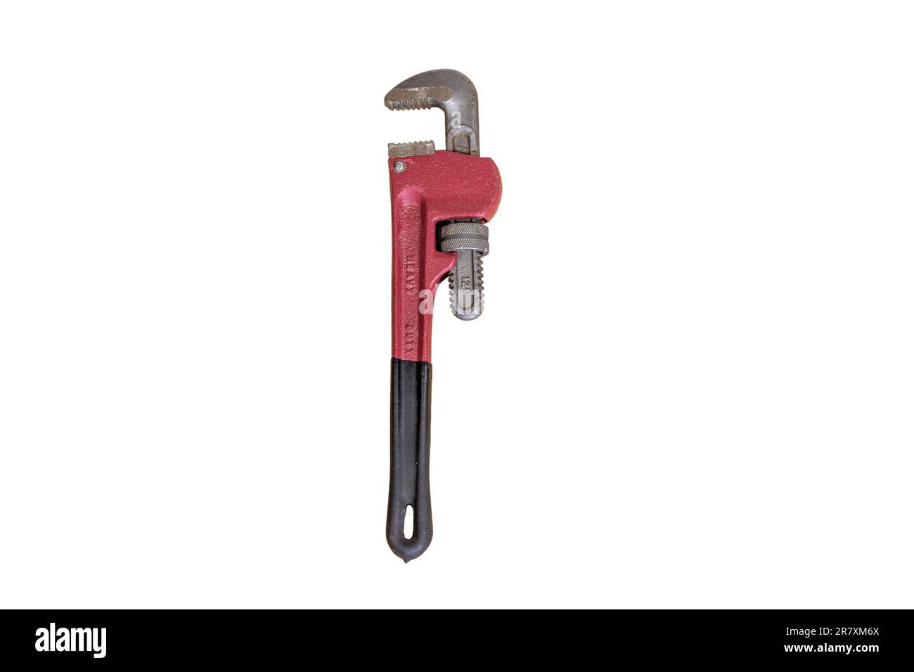 Large heavy duty wrench isolated on a white background Stock Photo - Alamy
