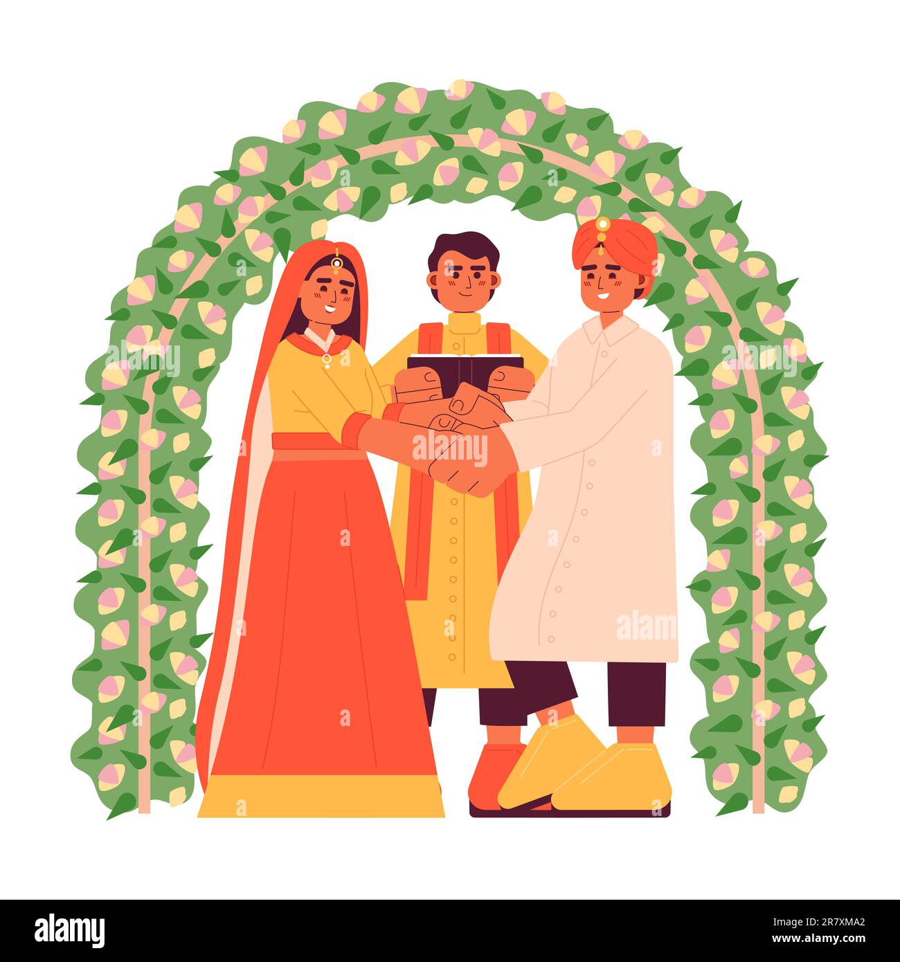 Indian hindu wedding ceremony bridegroom Stock Vector Images - Alamy
