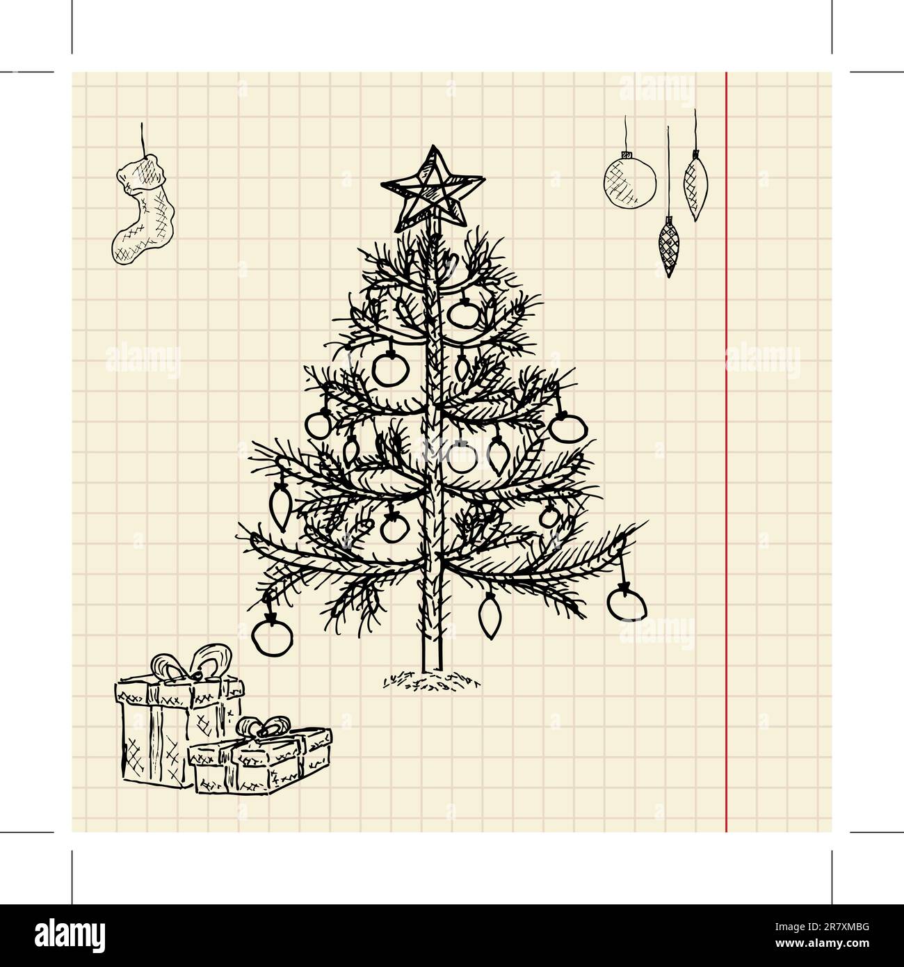 Tree sketch Stock Vector Images - Alamy