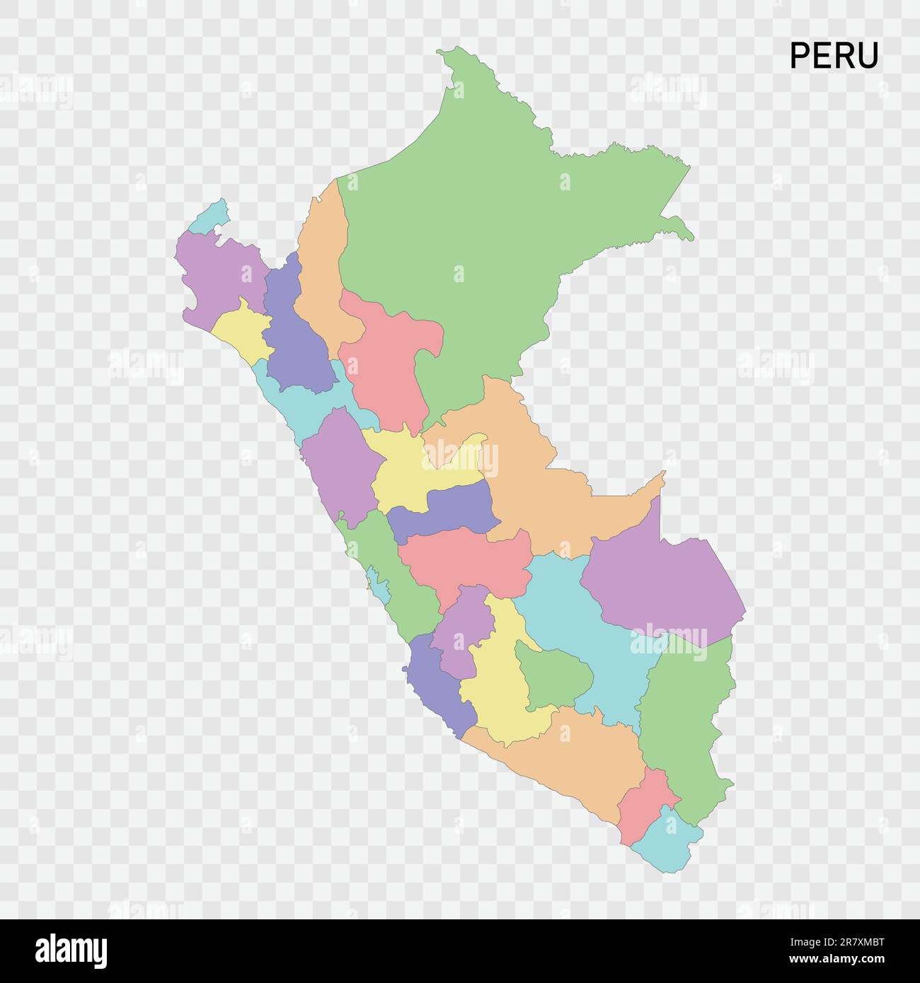 Peru political map administrative hi-res stock photography and images ...