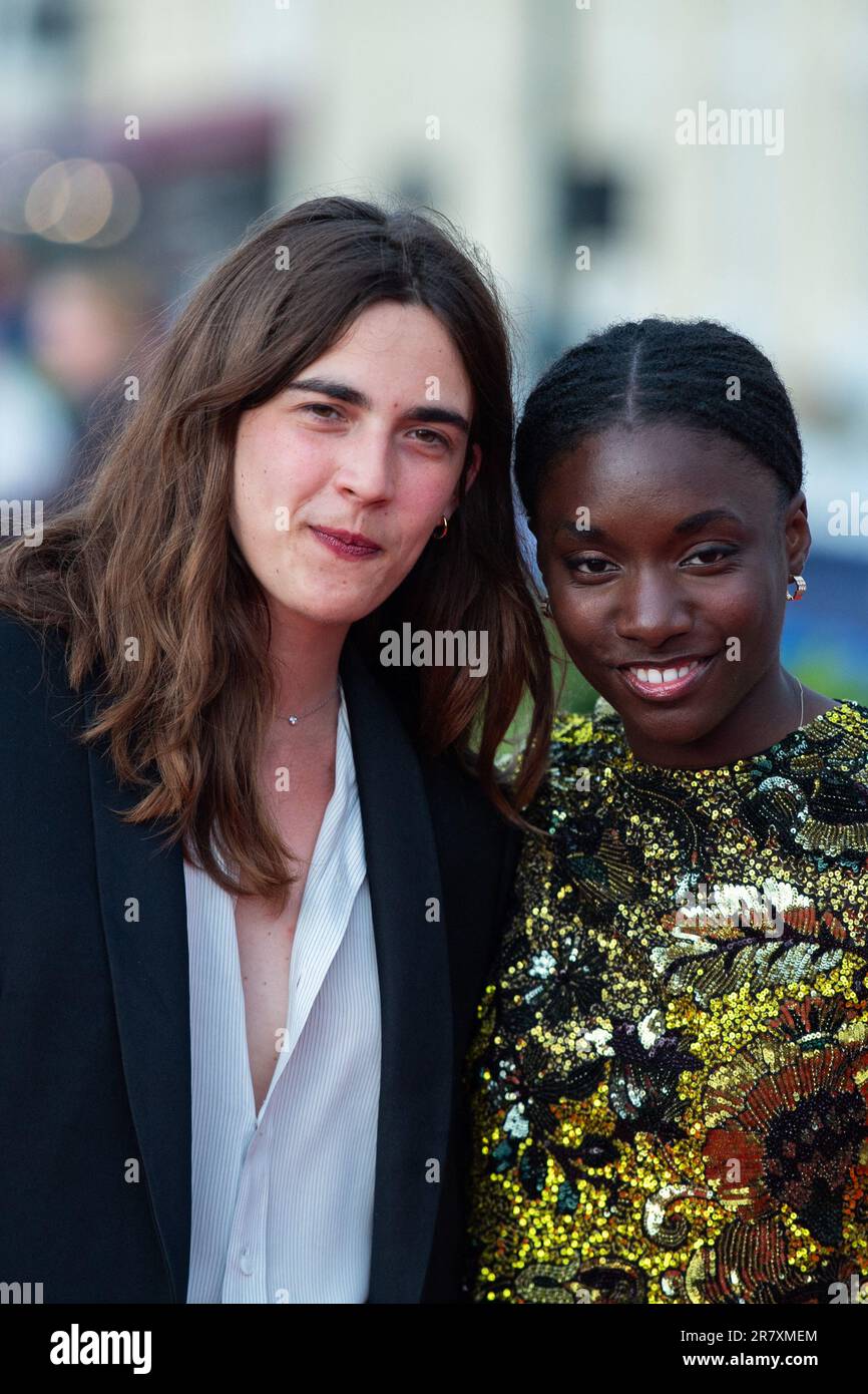 Cabourg, France. 17th June, 2023. Suzy Bemba and Lomane de Dietrich ...