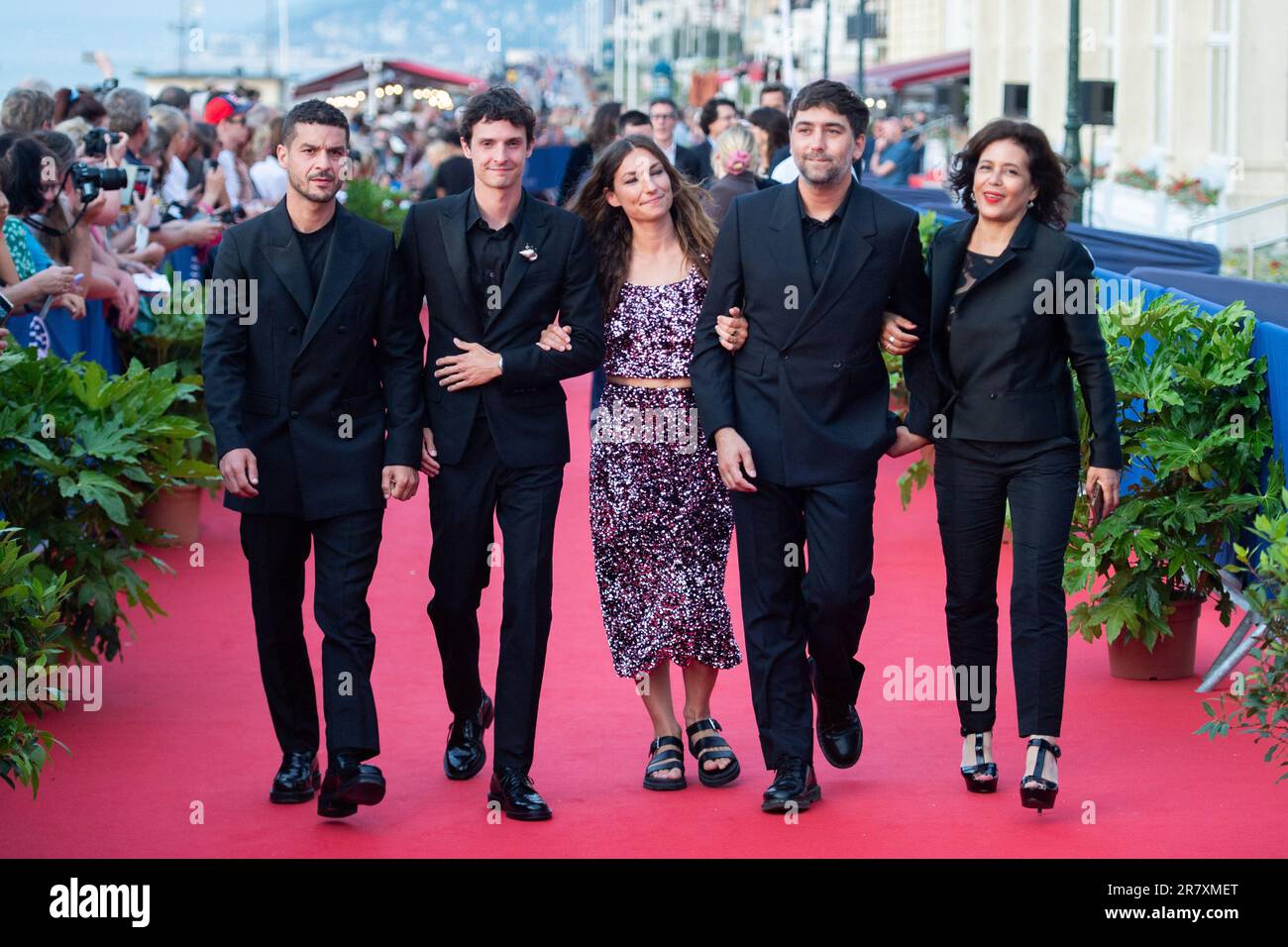 Cabourg, France. 17th June, 2023. Julien Frison, Jeremy Trouilh, Monica ...