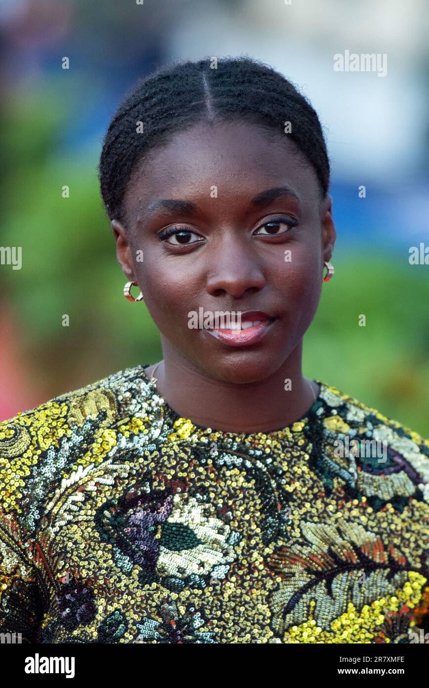 Cabourg, France. 17th June, 2023. Suzy Bemba attending the Red Carpet ...