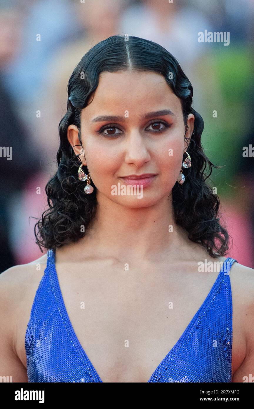 Cabourg, France. 17th June, 2023. Oulaya Amamra attending the Red ...