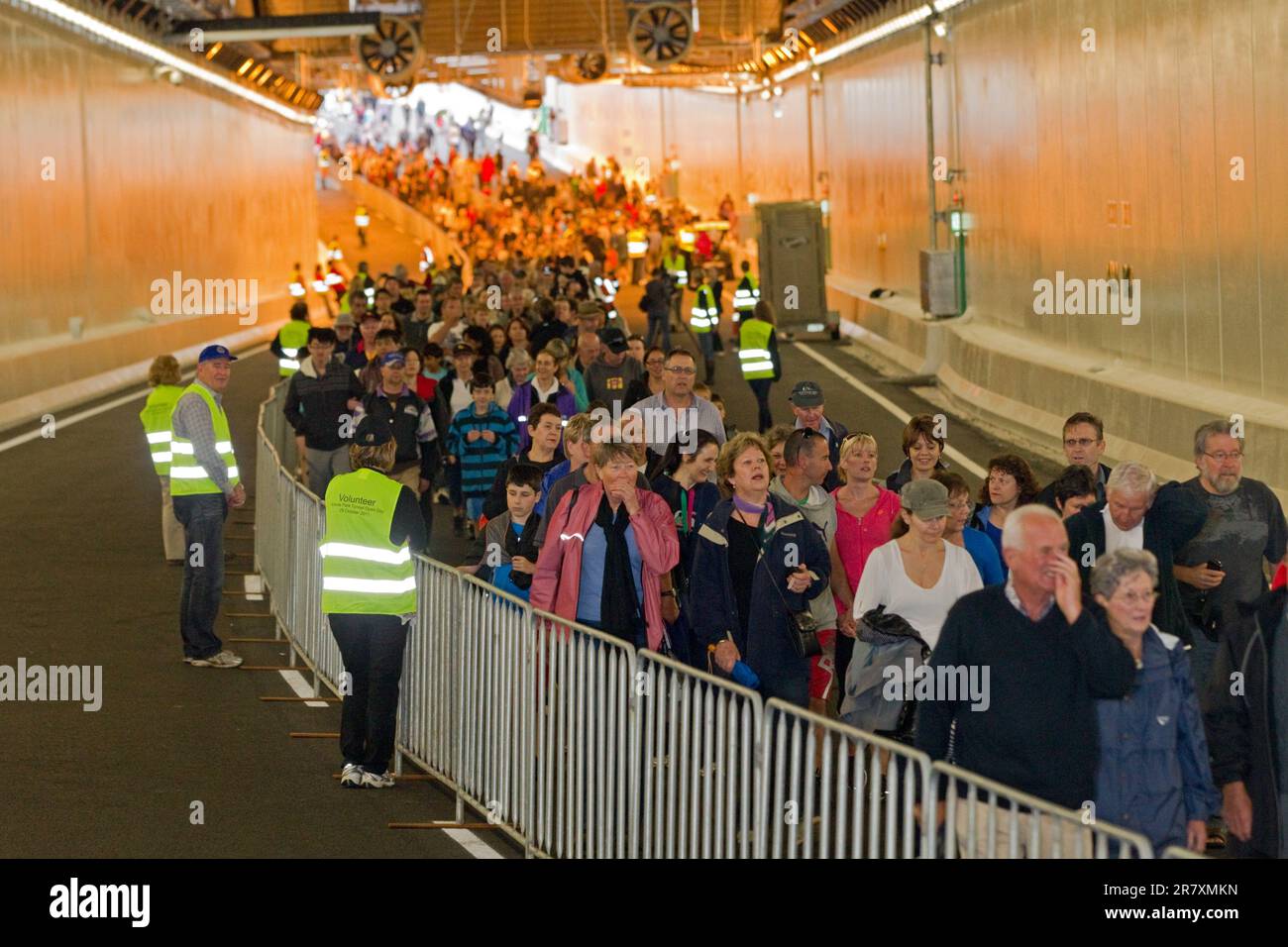 Members of the public are allowed to walk through and inspect the works ...
