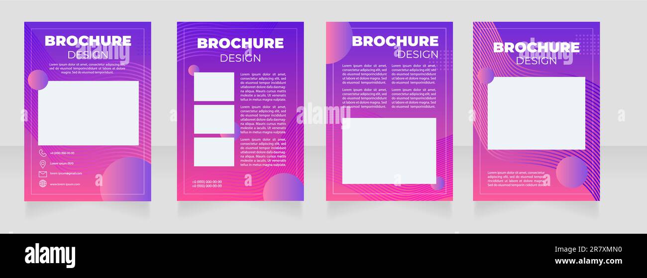 Three-dimensional modeling course blank brochure layout design Stock ...