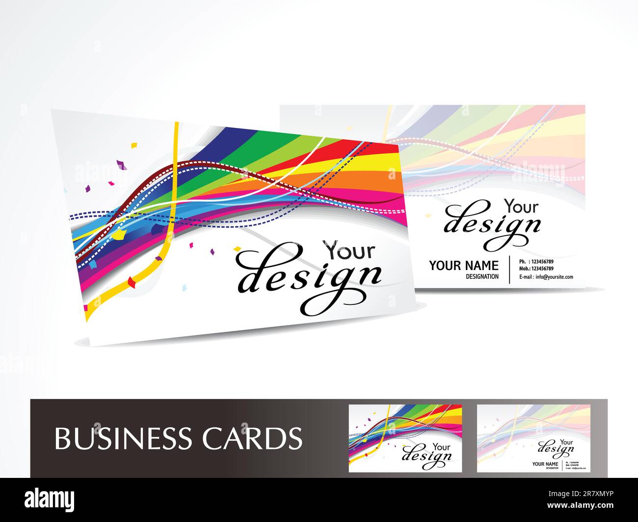 Wave business card hi-res stock photography and images - Alamy