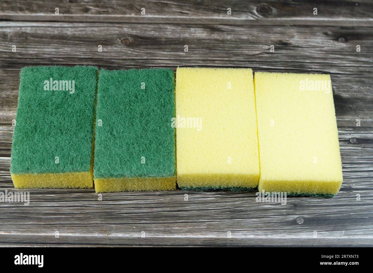 Combo Cellulose and abrasive two sided sponge for cleaning utensils ...