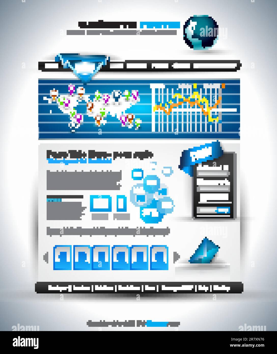 Complex Website Template - Elegant Design for Business Presentations ...