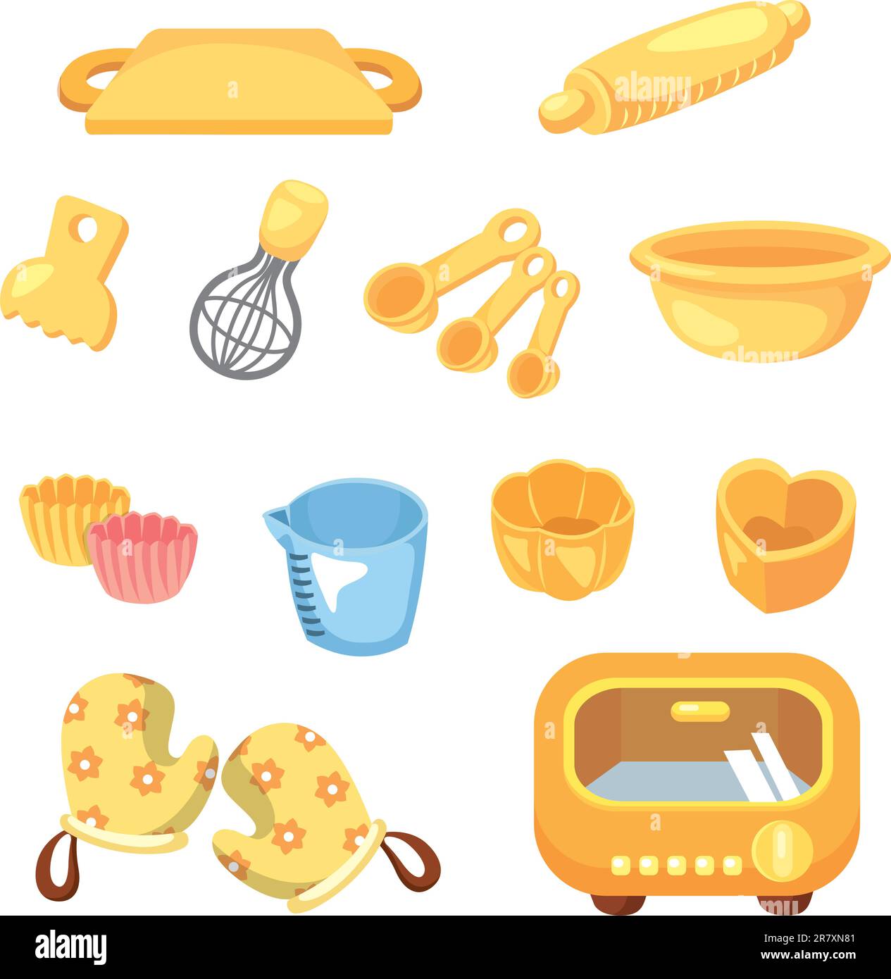 Cartoon character design bowl Cut Out Stock Images & Pictures - Alamy