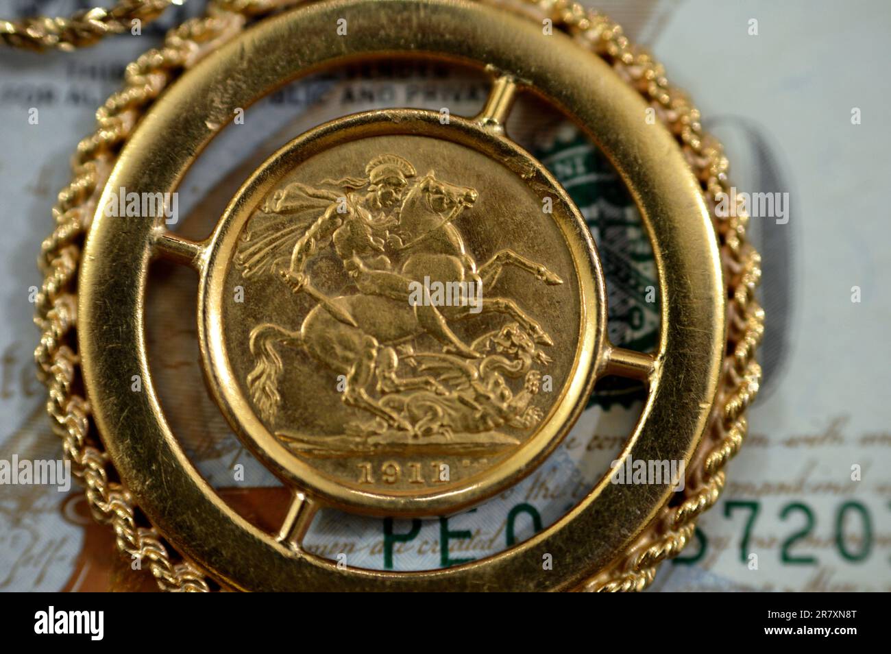 Jewellery or jewelry on USD American dollars cash money banknote ...