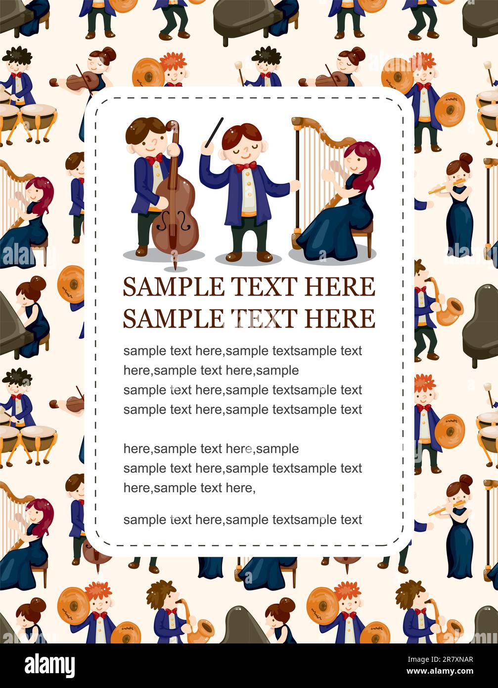 The harp player Stock Vector Images - Alamy