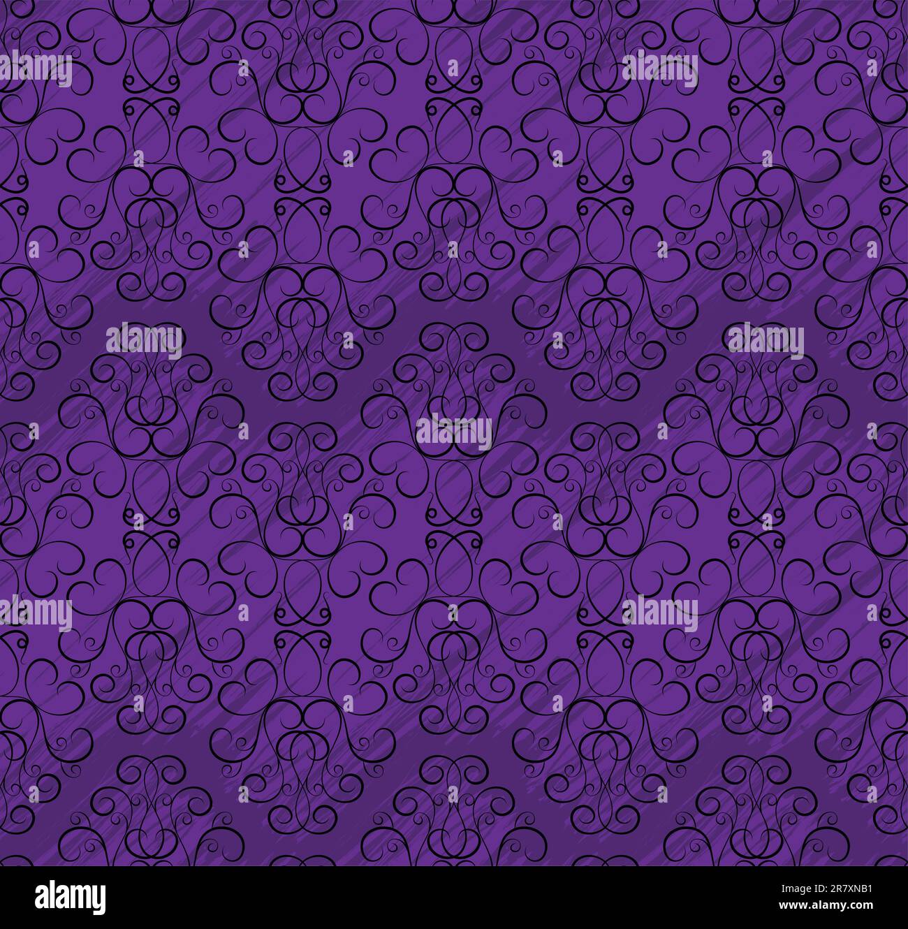 seamless wallpaper pattern in shades of purple with black pattern Stock ...