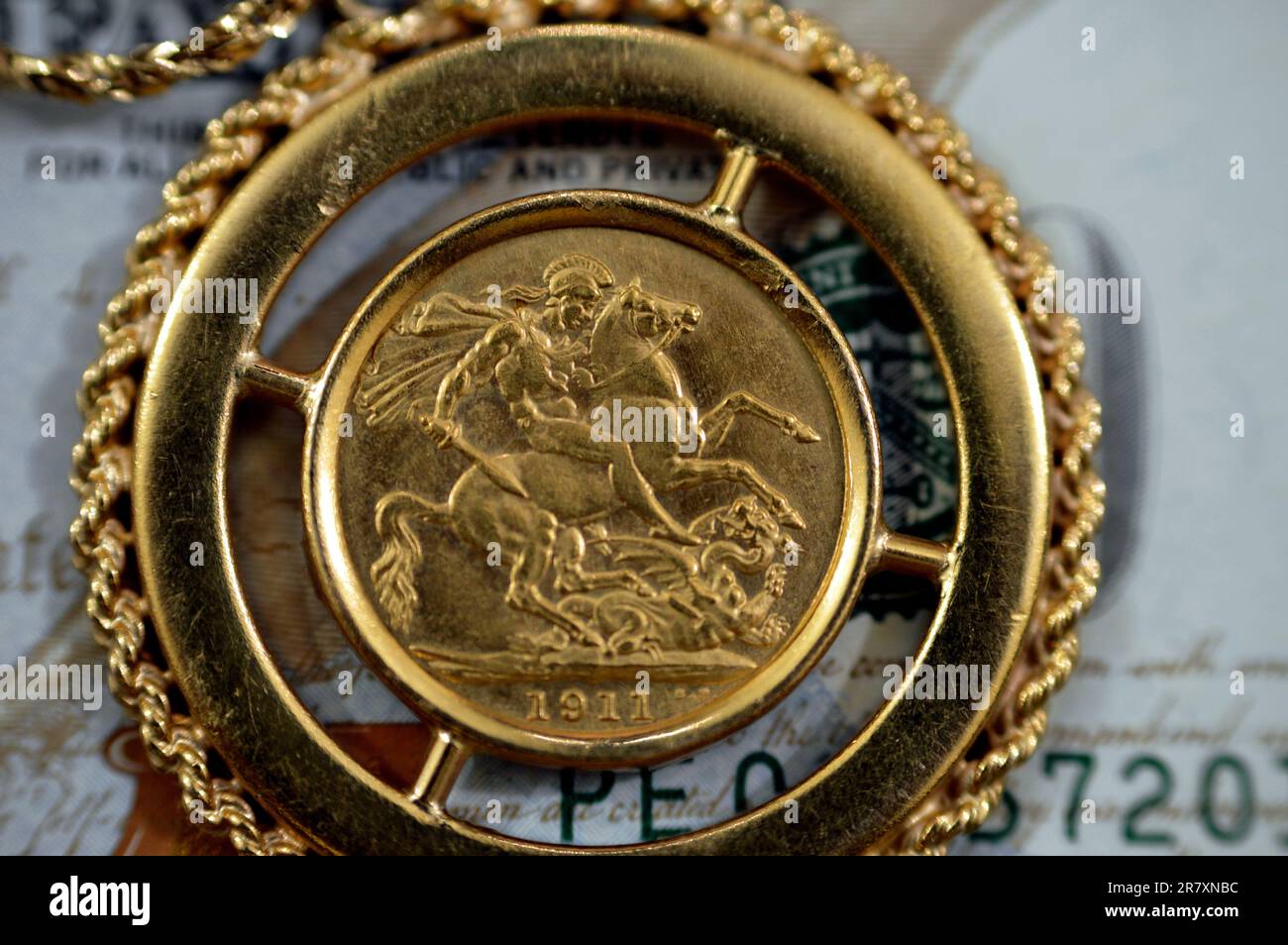 Jewellery or jewelry on USD American dollars cash money banknote ...