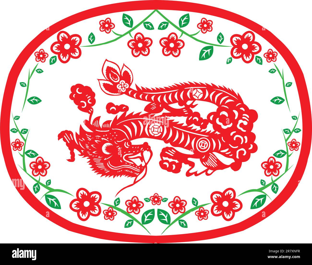 Chinese new year china 2012 Stock Vector Images - Alamy