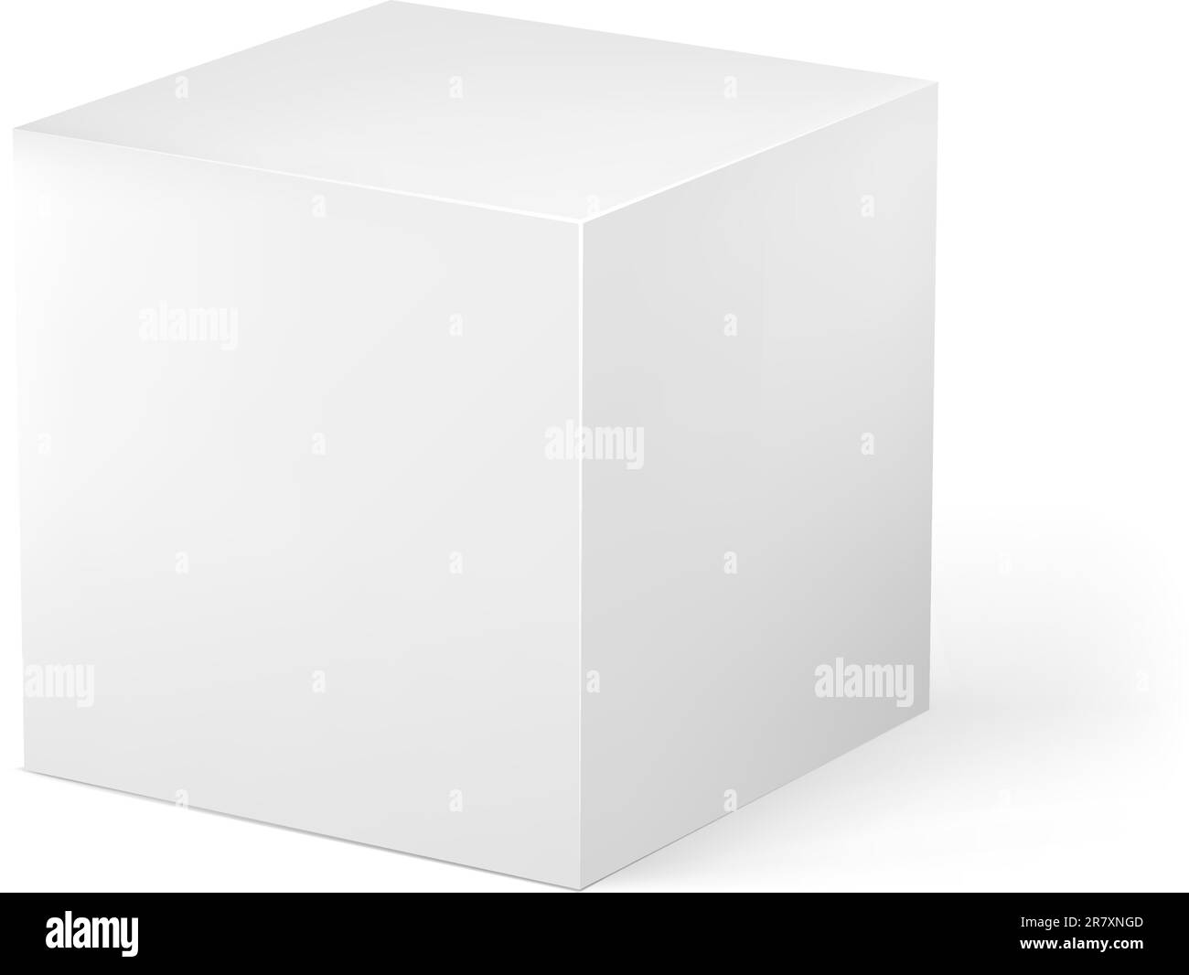 Cube on white background. Illustration for design Stock Vector Image ...