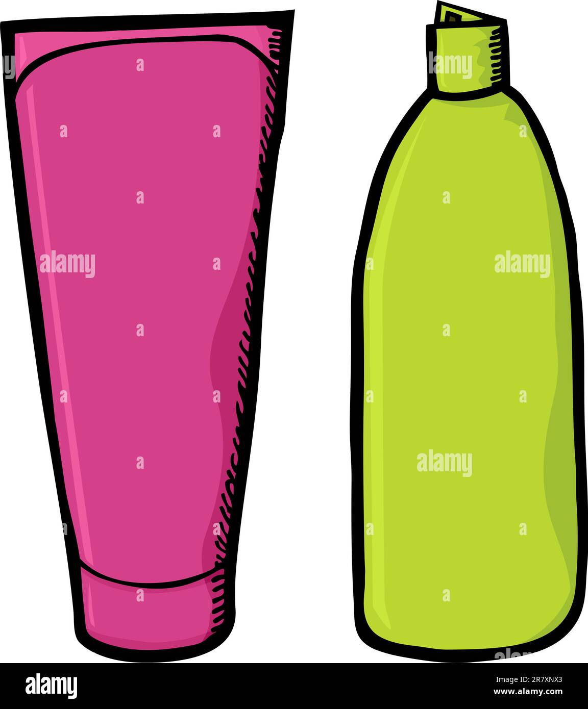 Cartoon lotion Cut Out Stock Images & Pictures - Alamy