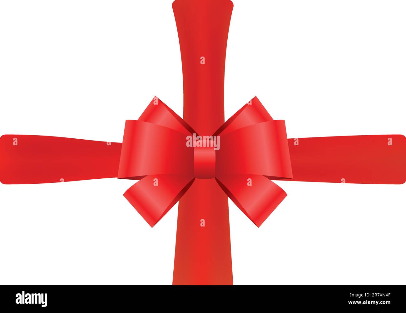 red bow vector illustration isolated on white background Stock Vector Image & Art - Alamy